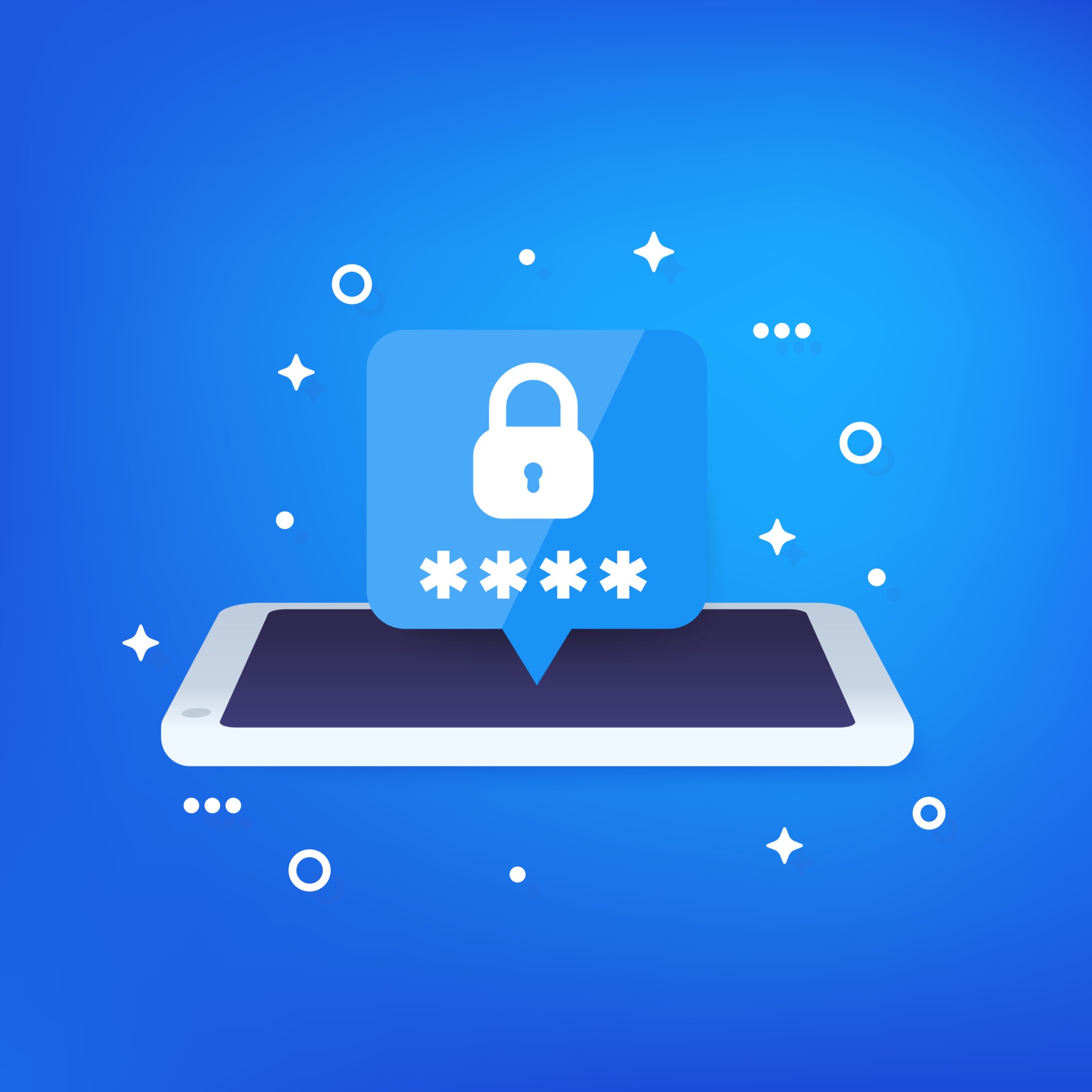 Mobile Security Password Access And Authentication With Smartphone Vector Icon 2238206 Vector