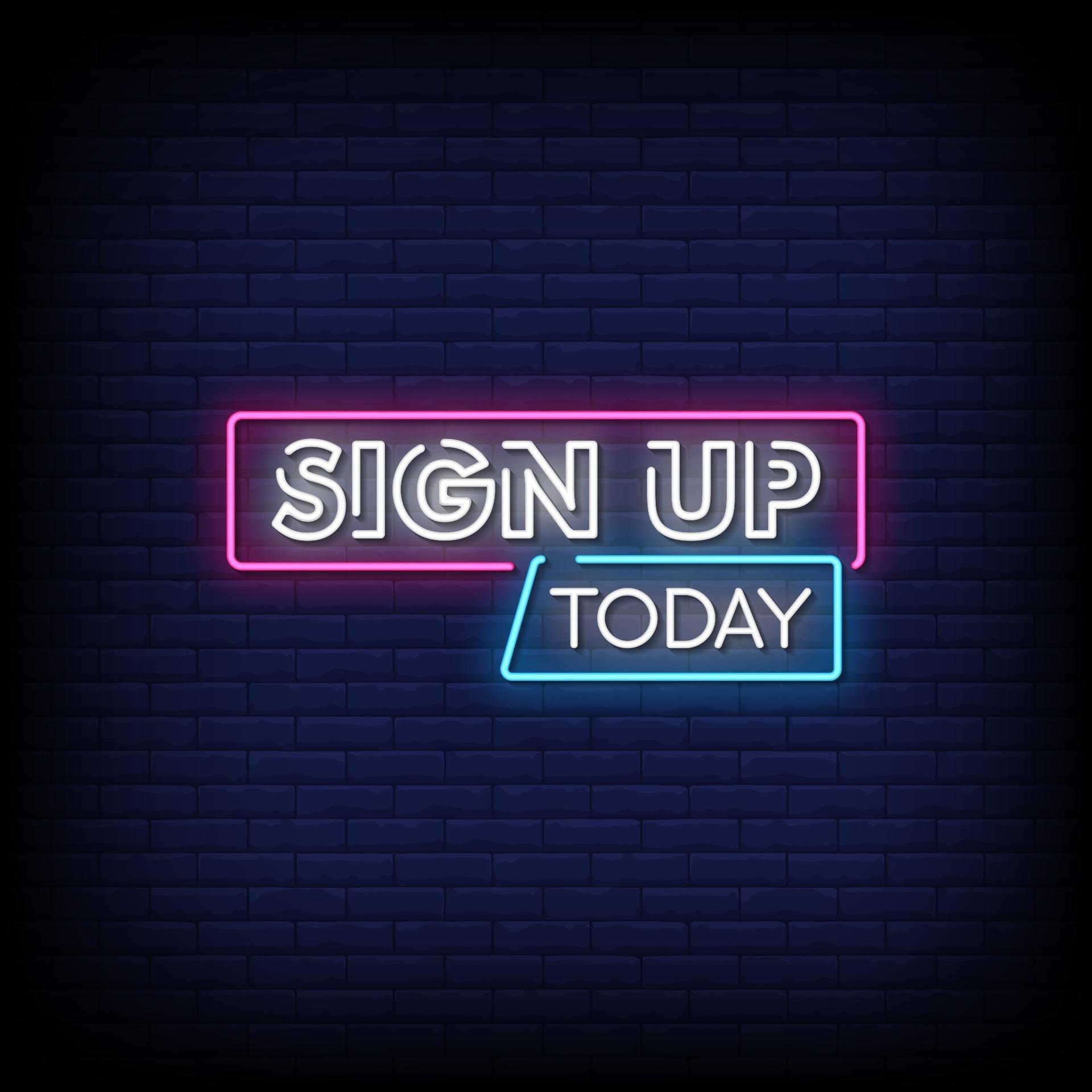 Sign Up Today Neon Signs Style Text Vector 2239497 Vector Art at Vecteezy Sign Up Today Neon Signs Style Text Vector 2239497 Vector Art at Vecteezy