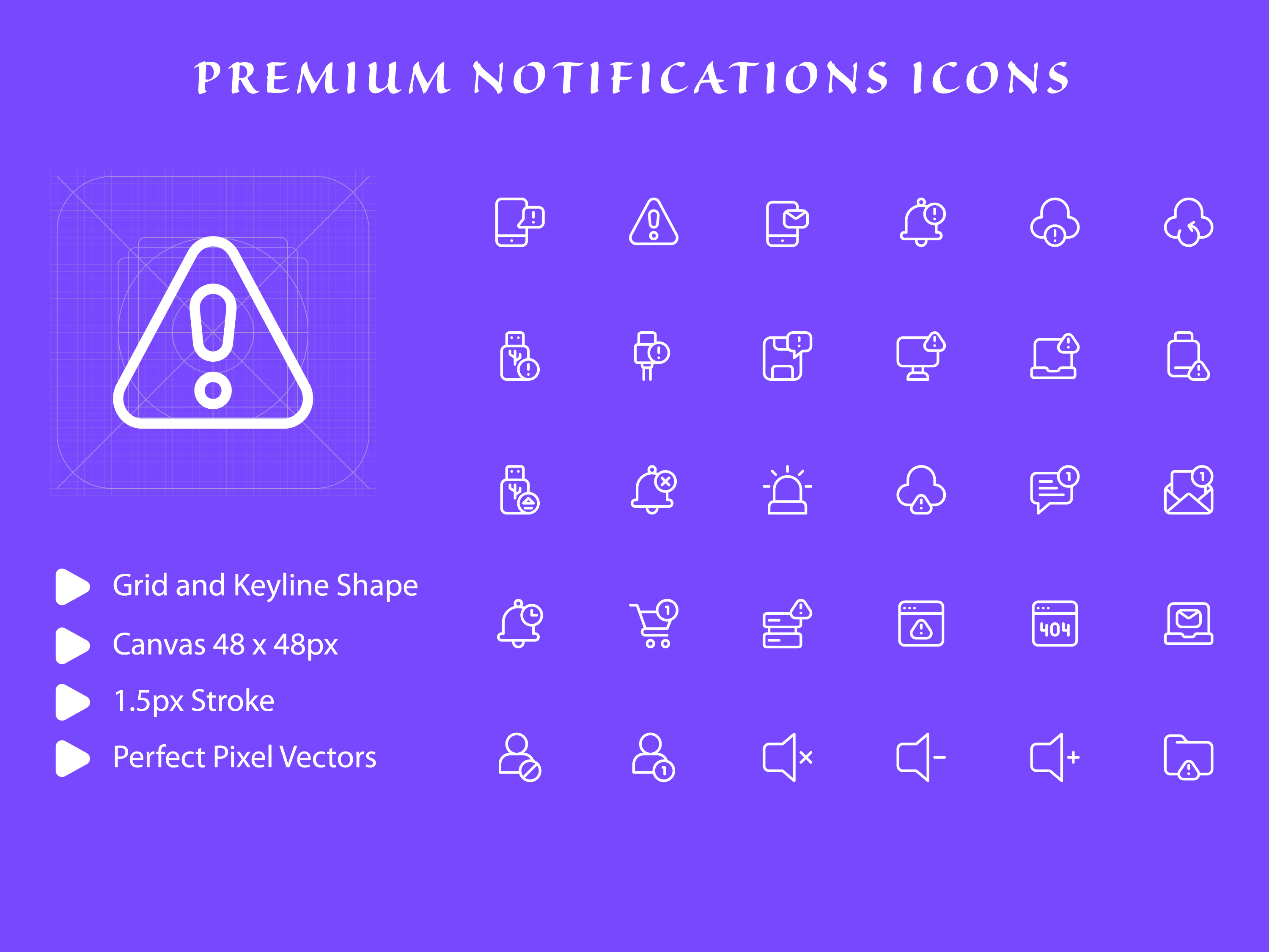 Notifications icon pack 2239795 Vector Art at Vecteezy