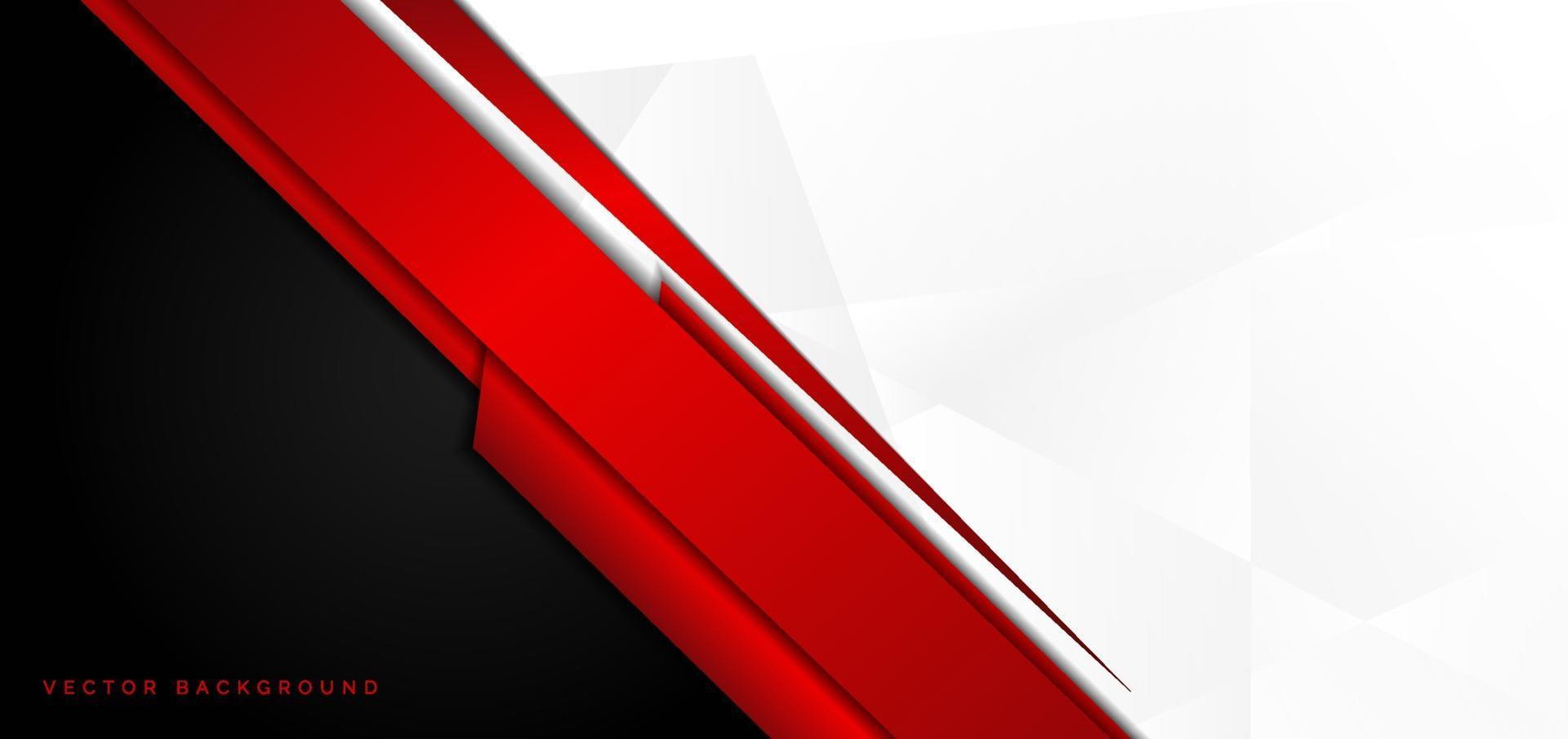 Template corporate banner concept red black grey and white contrast ...