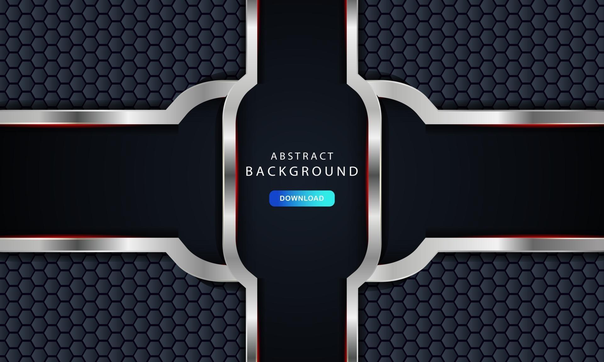 Realistic overlap layer on hexagon pattern background 2242864 Vector Art at Vecteezy