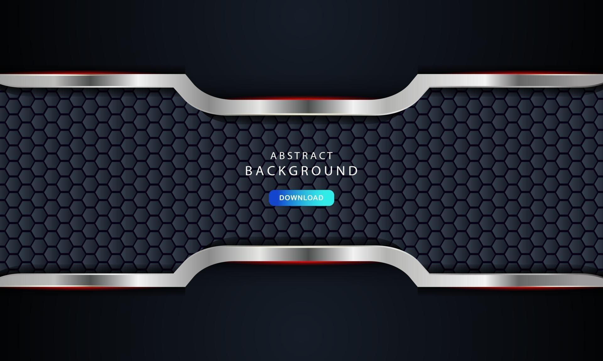 Realistic overlap layer on hexagon pattern background 2242871 Vector Art at Vecteezy