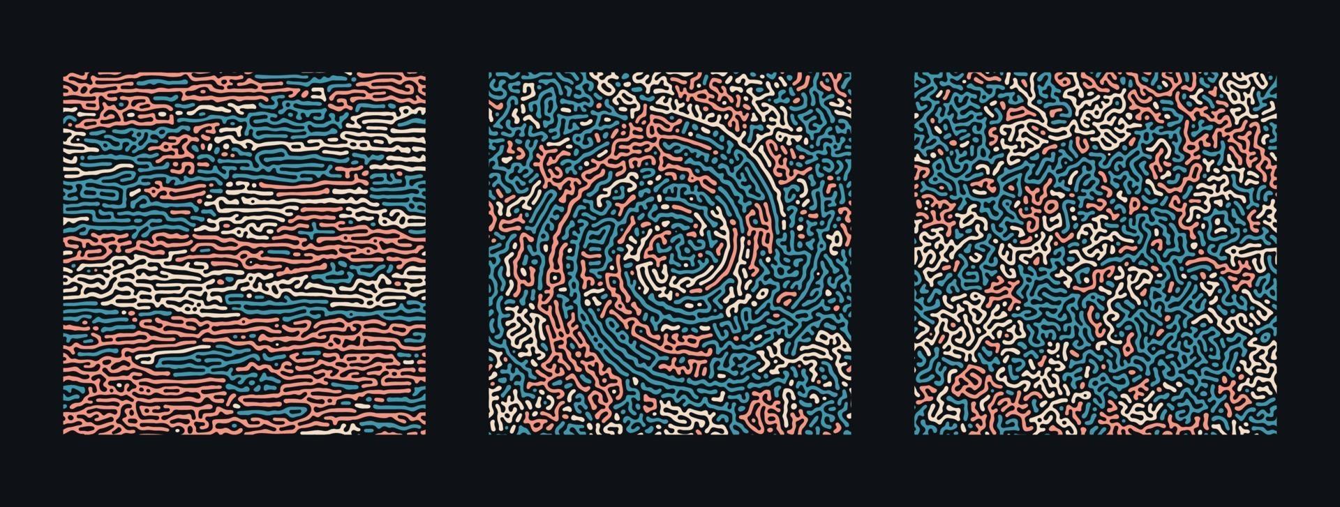 Collection of turing abstract seamless pattern. 2243742 Vector Art at ...