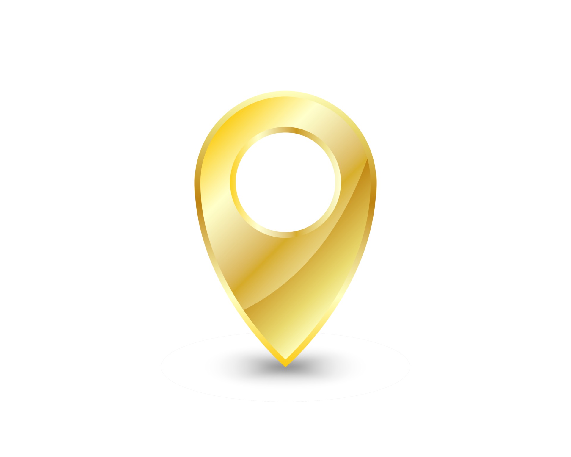 Golden marker location icon. Vector illustration. Golden map pointer ... Golden marker location icon. Vector illustration. Golden map pointer ...