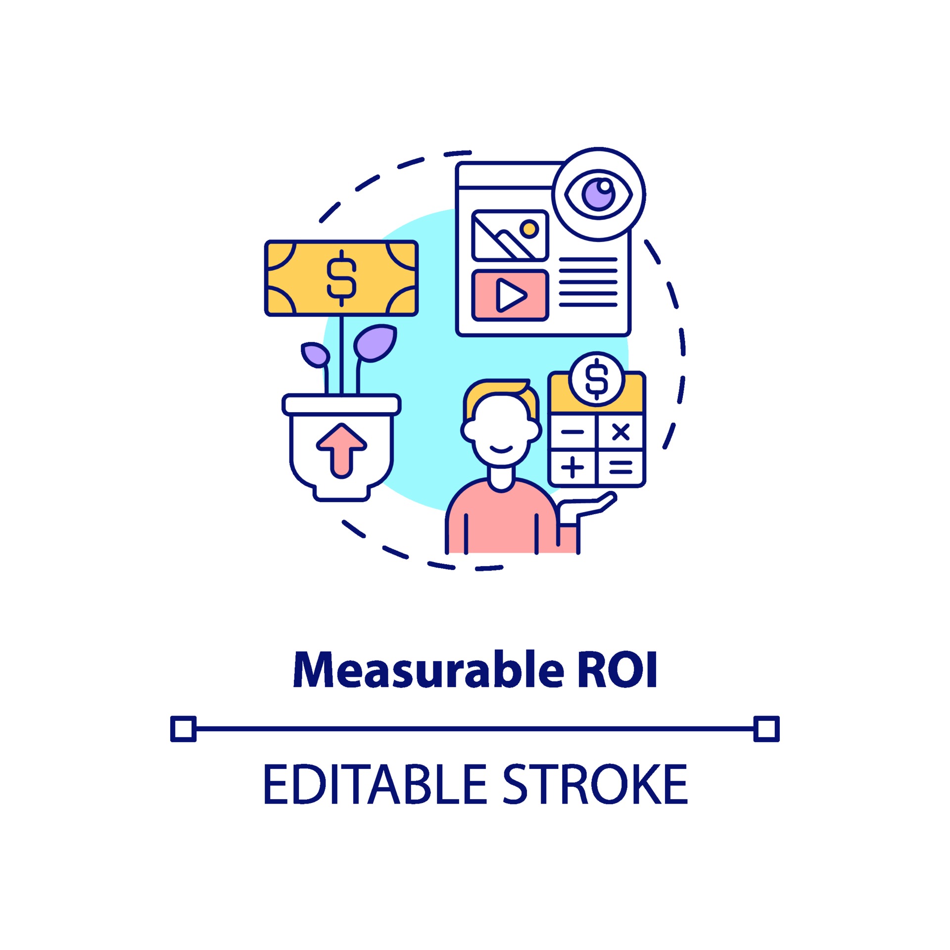 Measurable ROI concept icon 2254581 Vector Art at Vecteezy Measurable ROI concept icon 2254581 Vector Art at Vecteezy