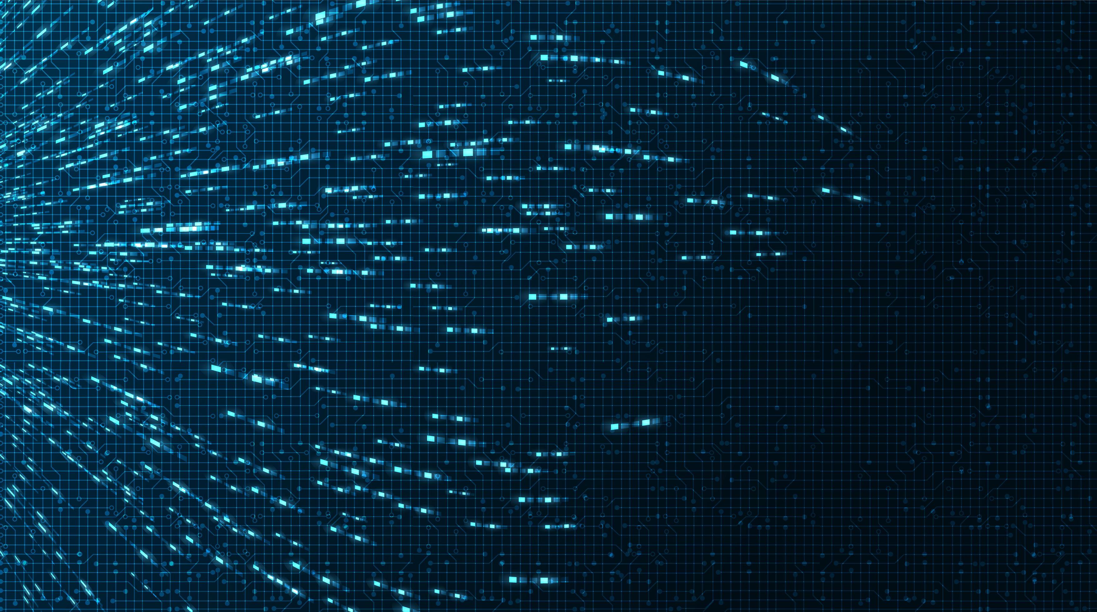 Abstract Electronic Circuit Microchip Technology Background 2256608