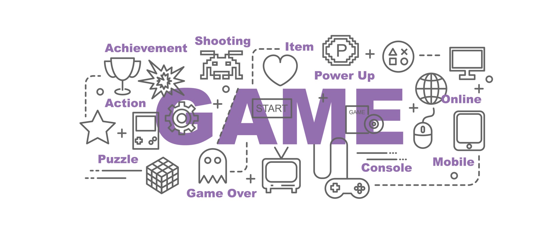 Game vector banner 2257722 Vector Art at Vecteezy
