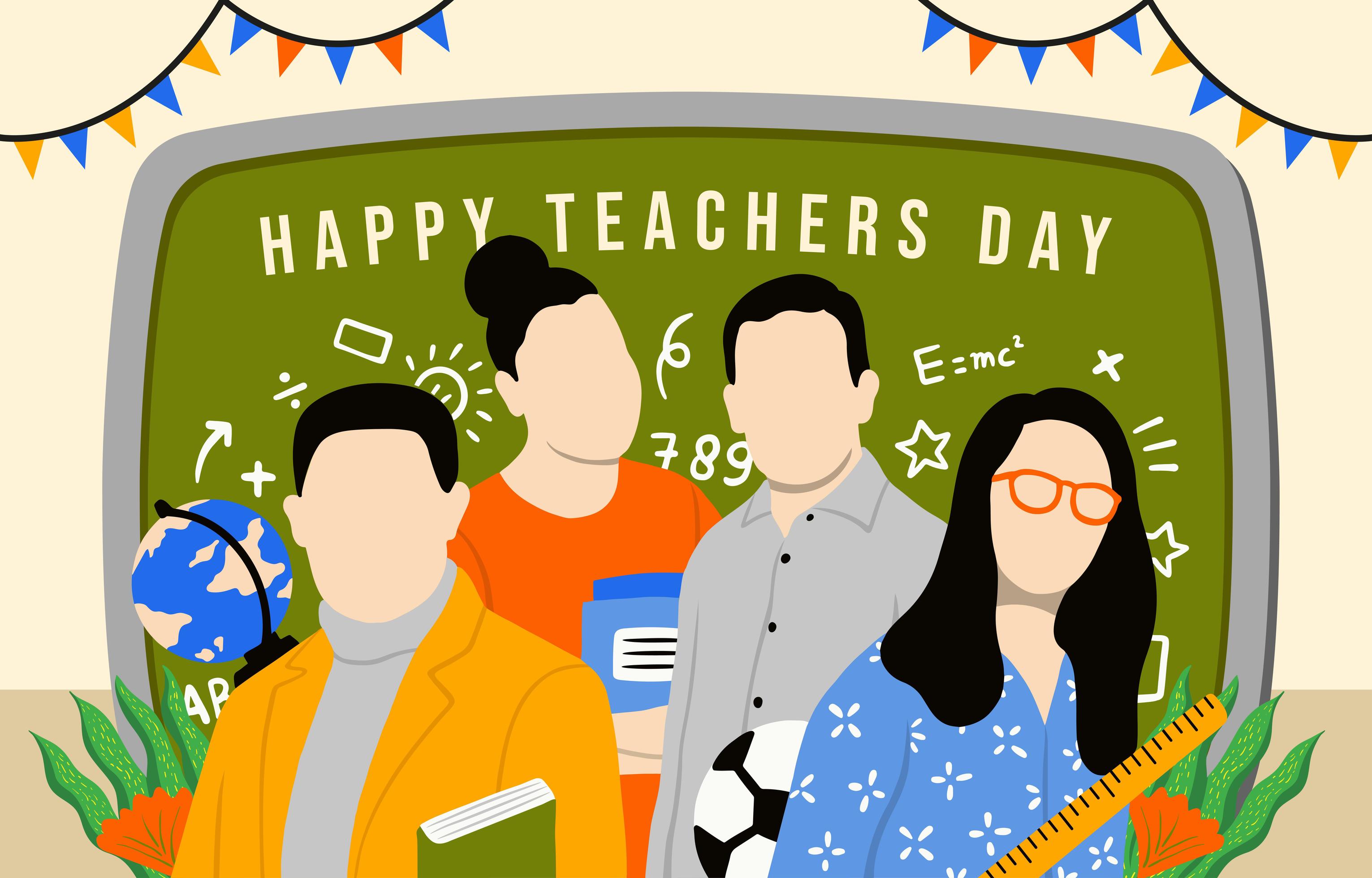 Happy Teachers Day Celebration 2257995 Vector Art at Vecteezy Happy Teachers Day Celebration 2257995 Vector Art at Vecteezy