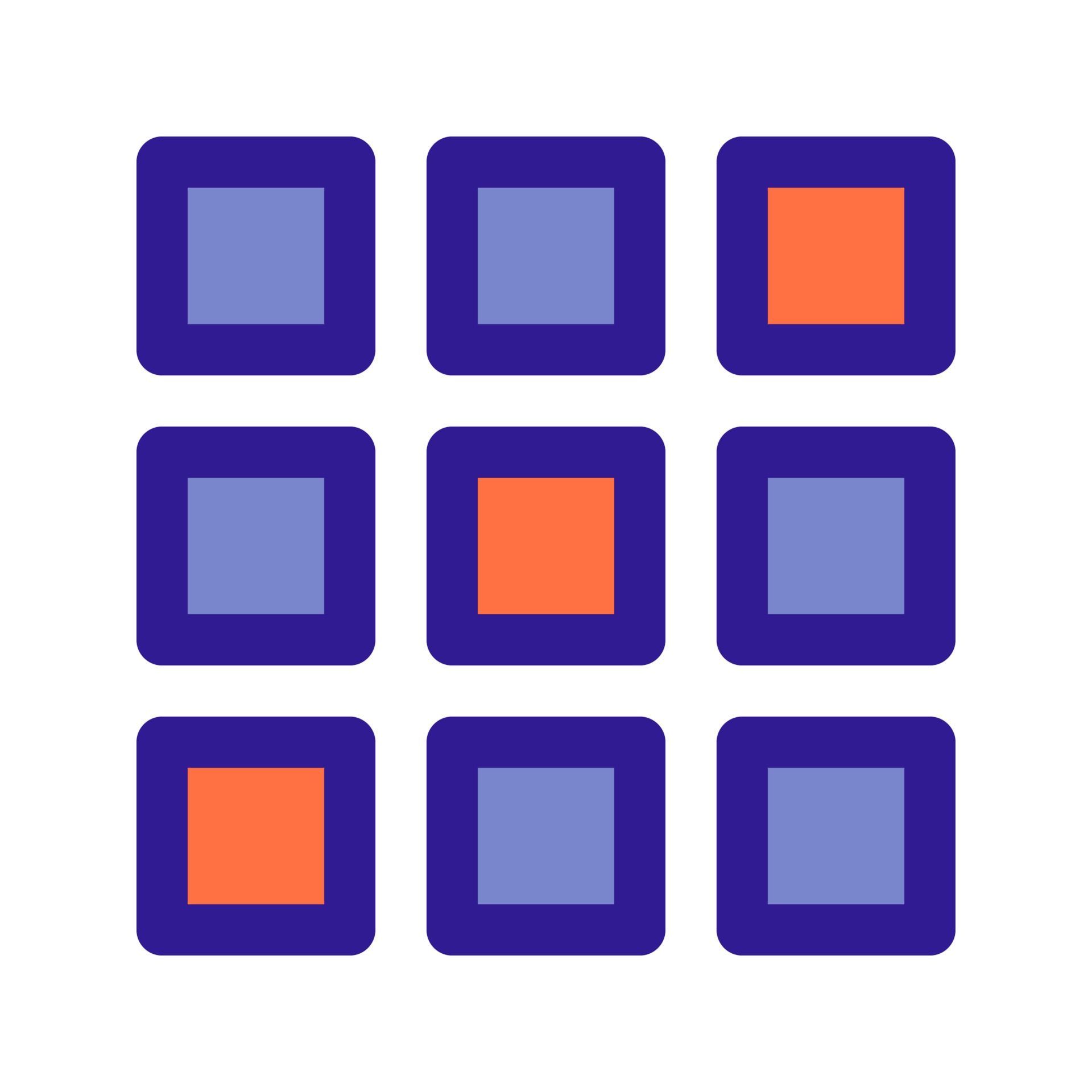 2d array outline icon. Vector item from set, dedicated to Big Data and ...