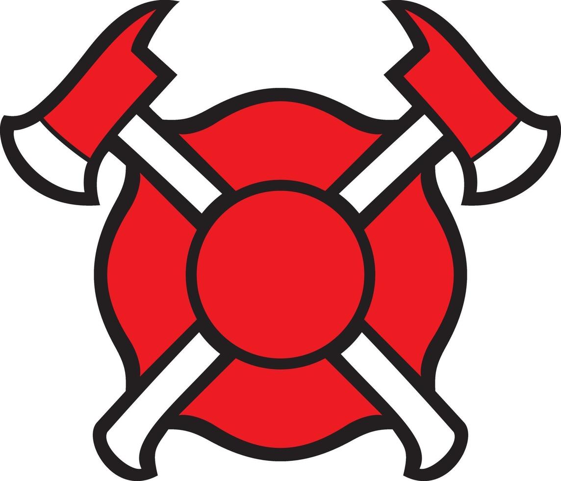 Firefighters badge color vector illustration 2258828 Vector Art at Vecteezy