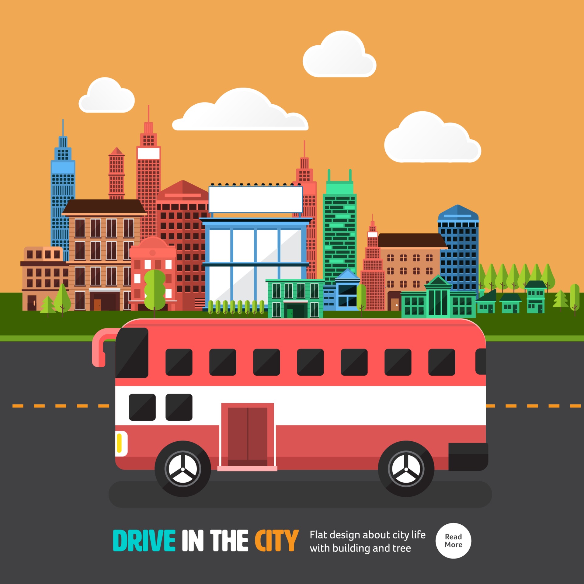 car driving on road 2259072 Vector Art at Vecteezy