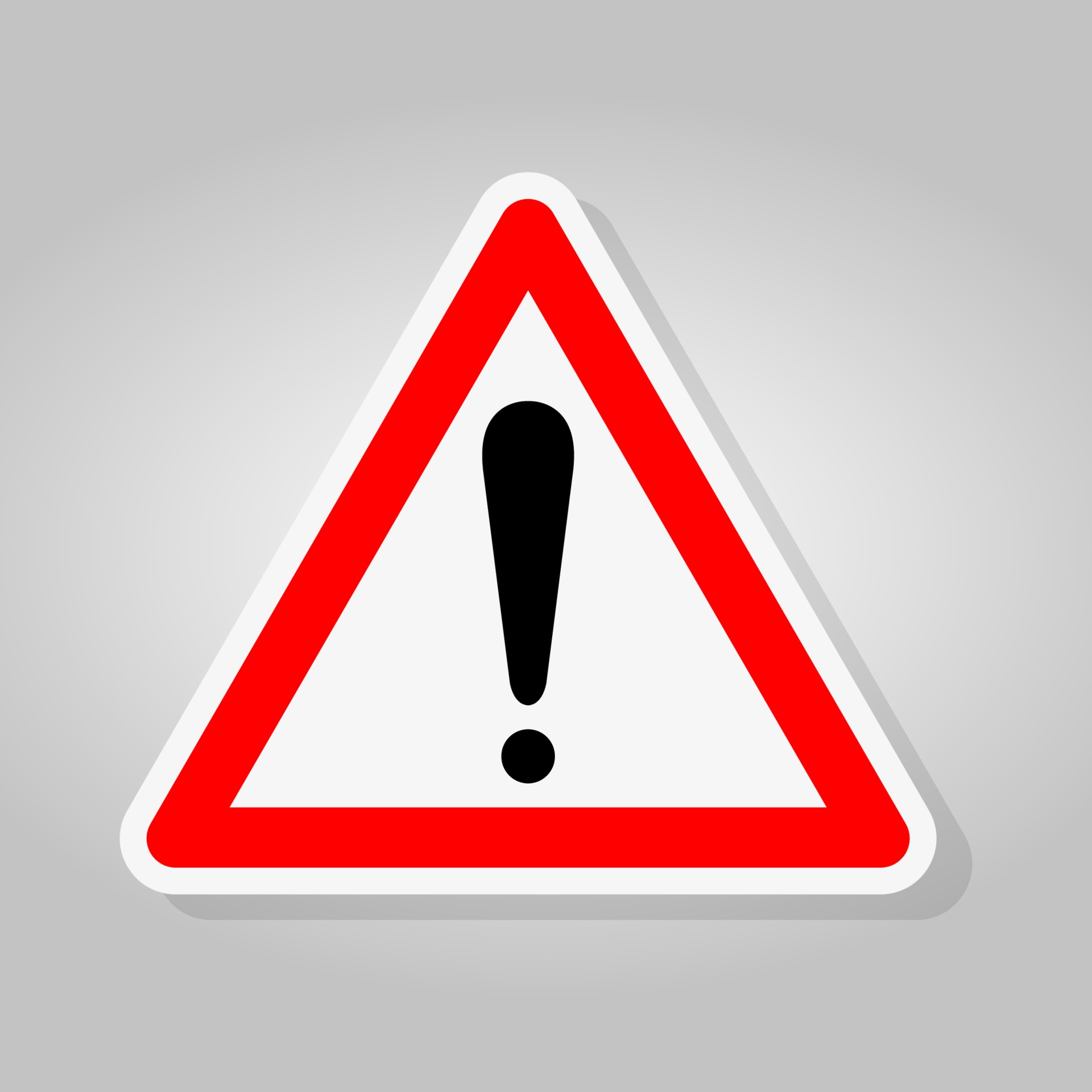 Warning Symbol Sign Isolate On White Background,Vector Illustration ... Warning Symbol Sign Isolate On White Background,Vector Illustration ...