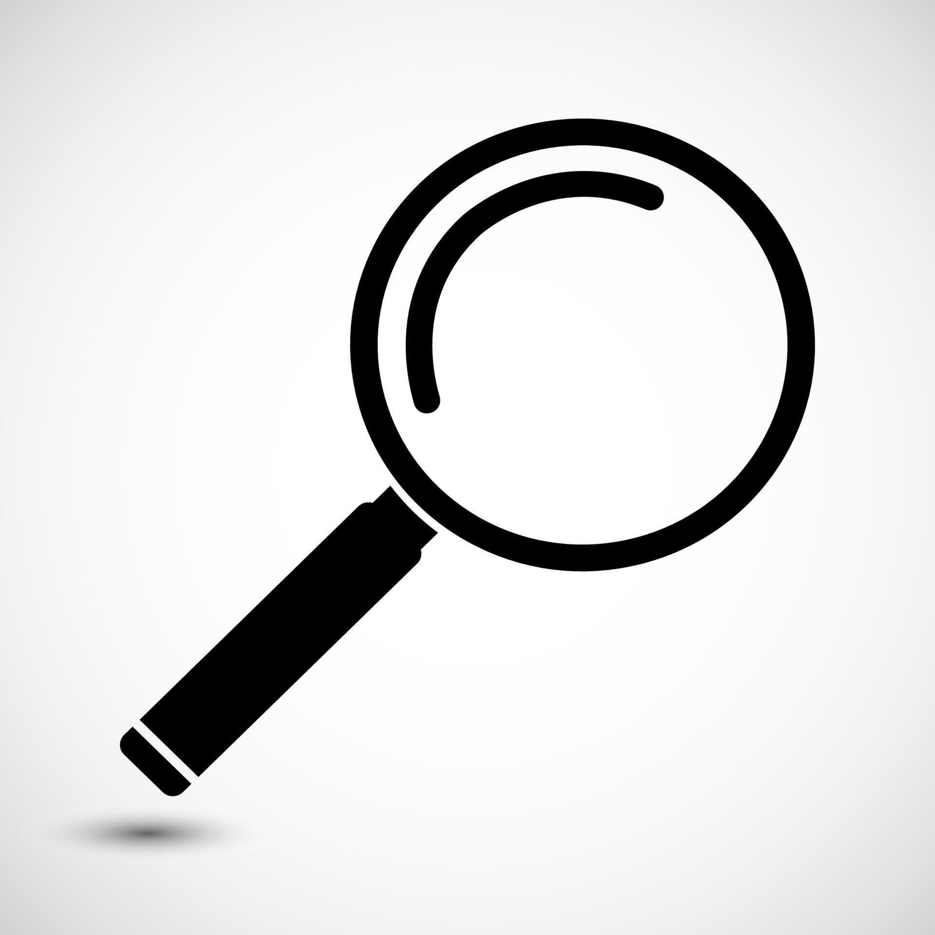 Magnifying Glass Icon On White Background 2261126 Vector Art At Vecteezy