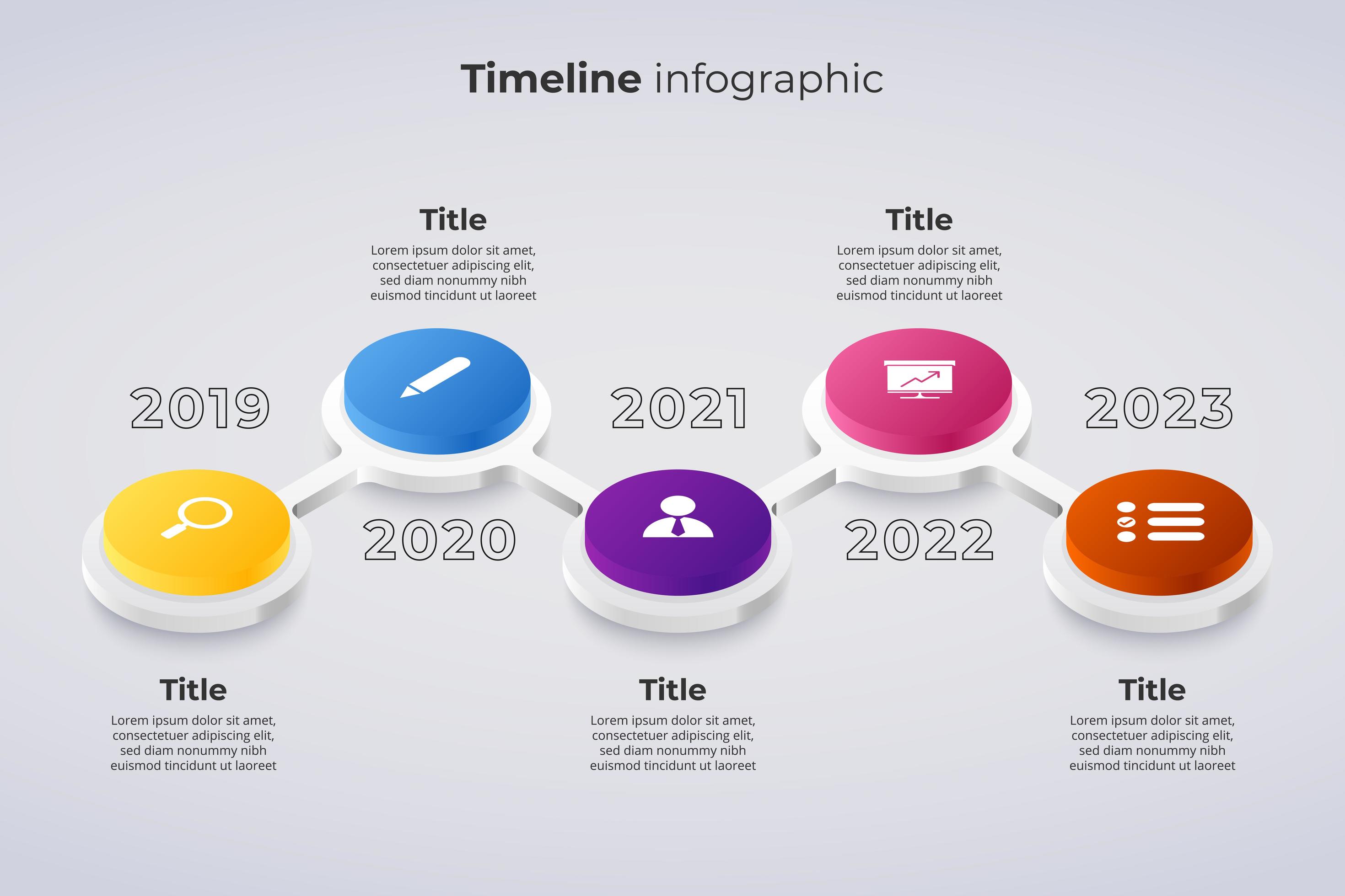 Timeline infographics template. Milestone or process diagram concept ...