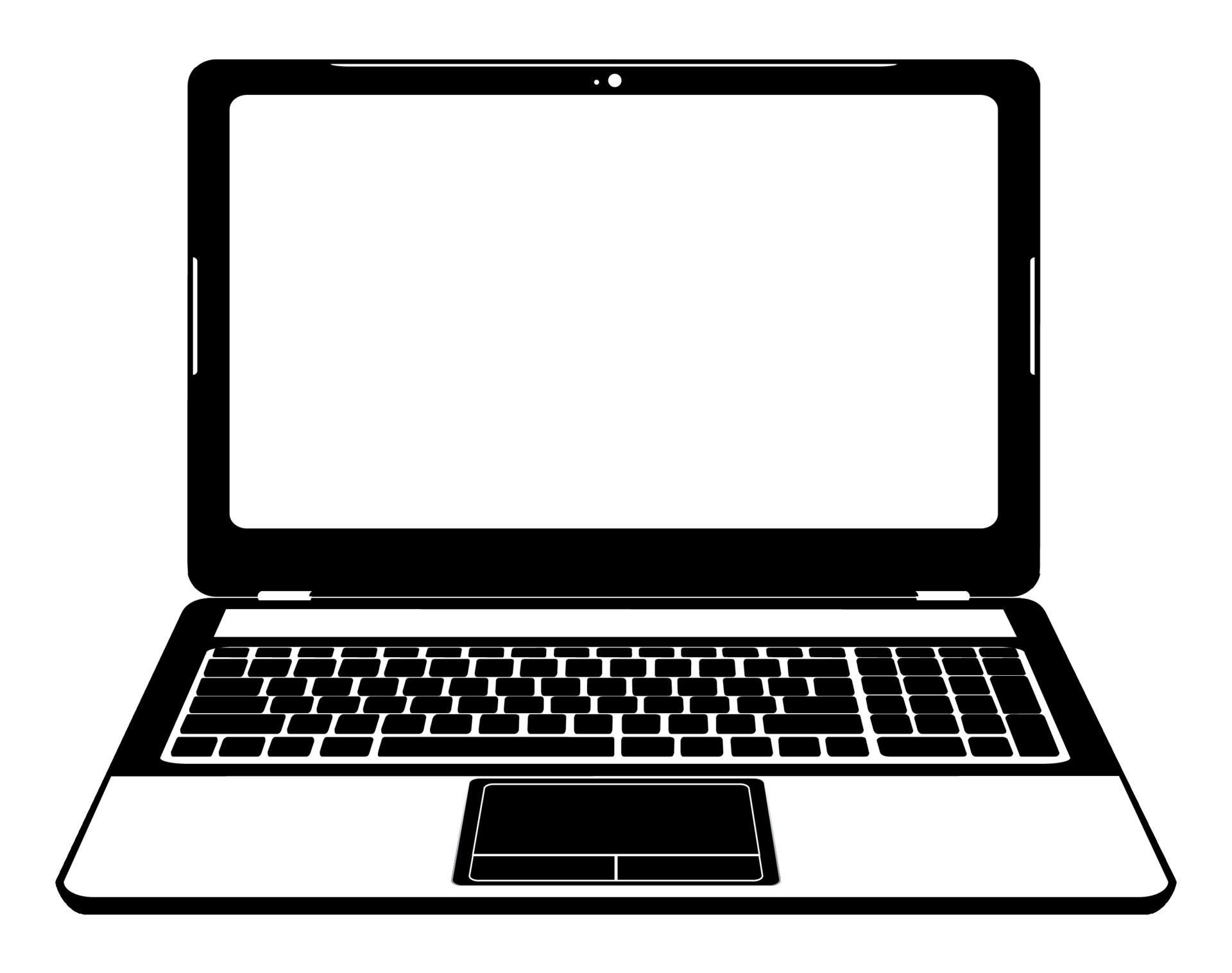 Laptop icon vector 2264364 Vector Art at Vecteezy