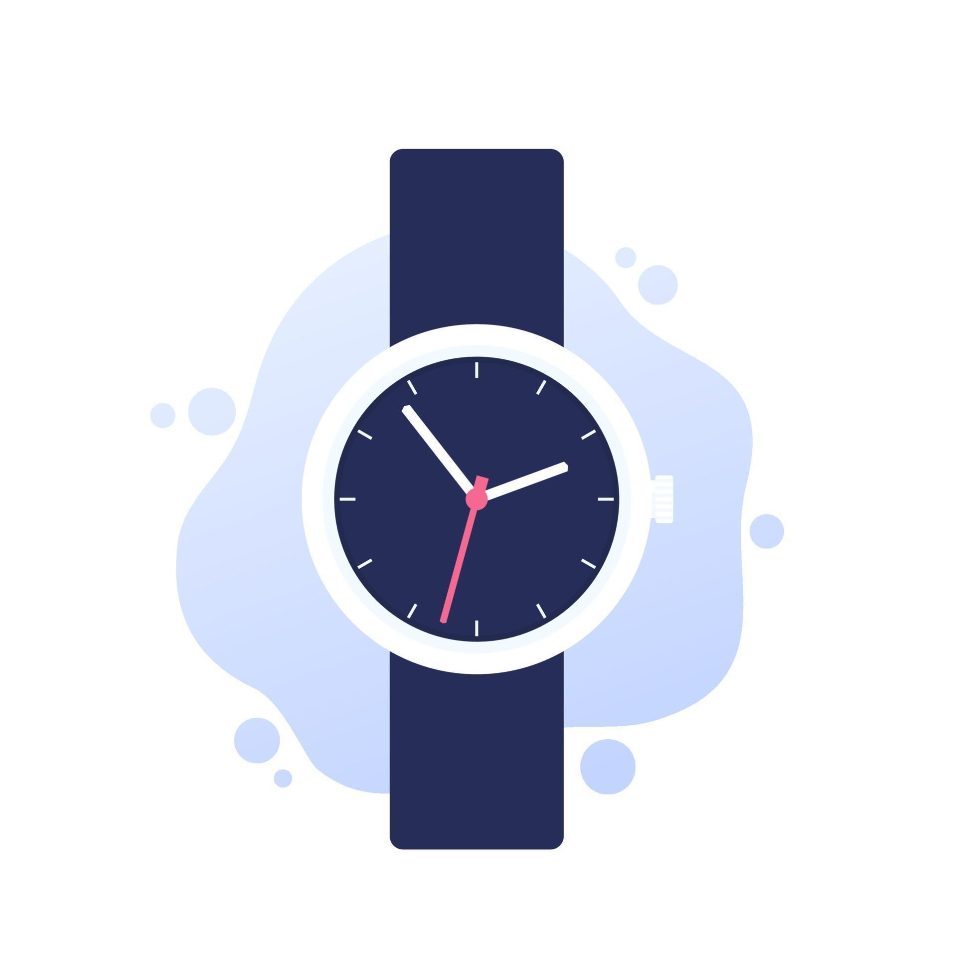 Reloj Icono De Vector De Reloj De Pulsera Mínimo 2265553 Vector En Vecteezy