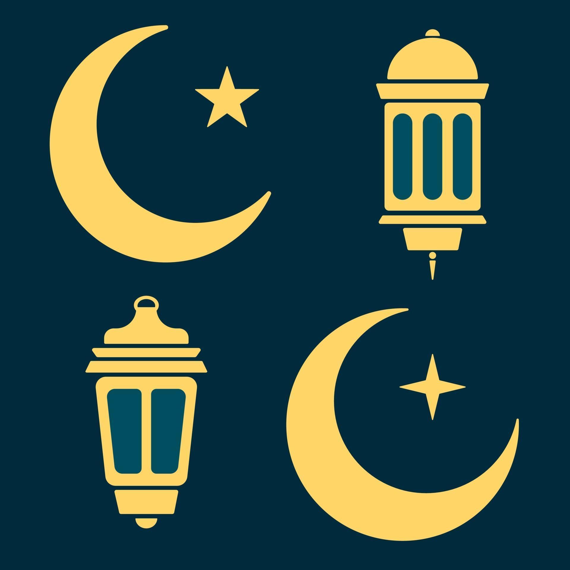 Ramadan lantern, moon and stars in black and white. 2272617 Vector Art ... Ramadan lantern, moon and stars in black and white. 2272617 Vector Art ...