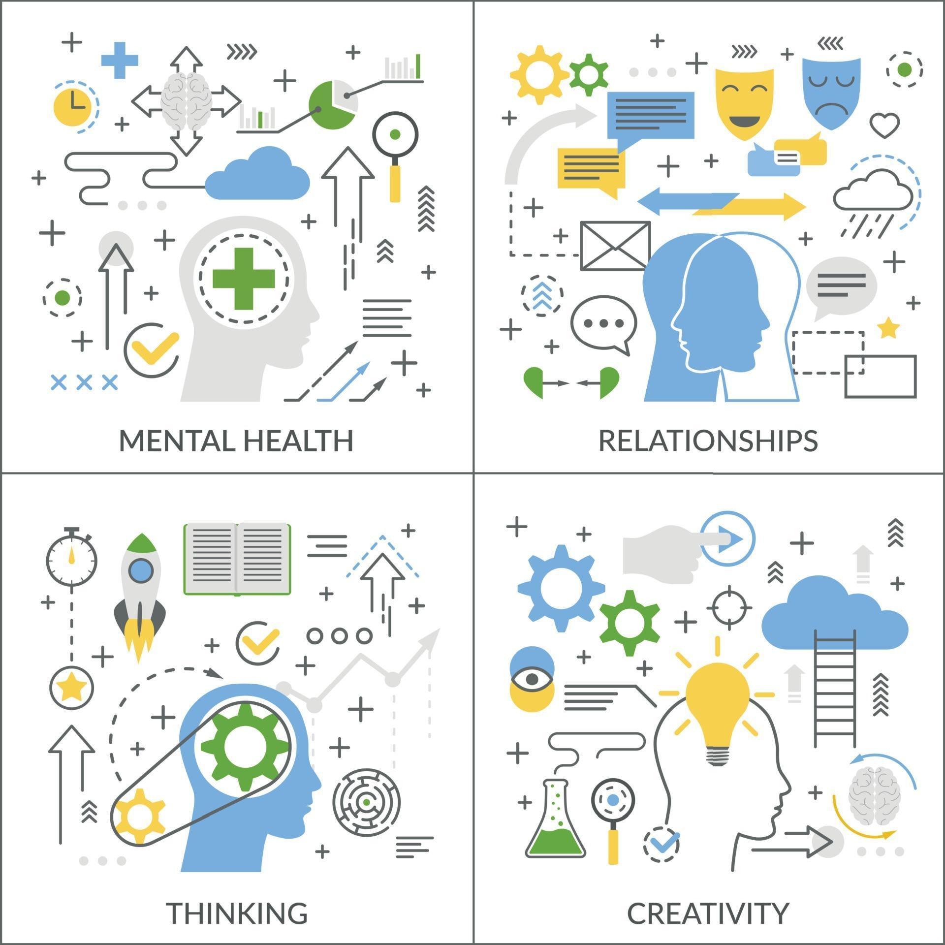 Mental Activity Flat Concept Vector Illustration 2273152 Vector Art at ... Mental Activity Flat Concept Vector Illustration 2273152 Vector Art at ...