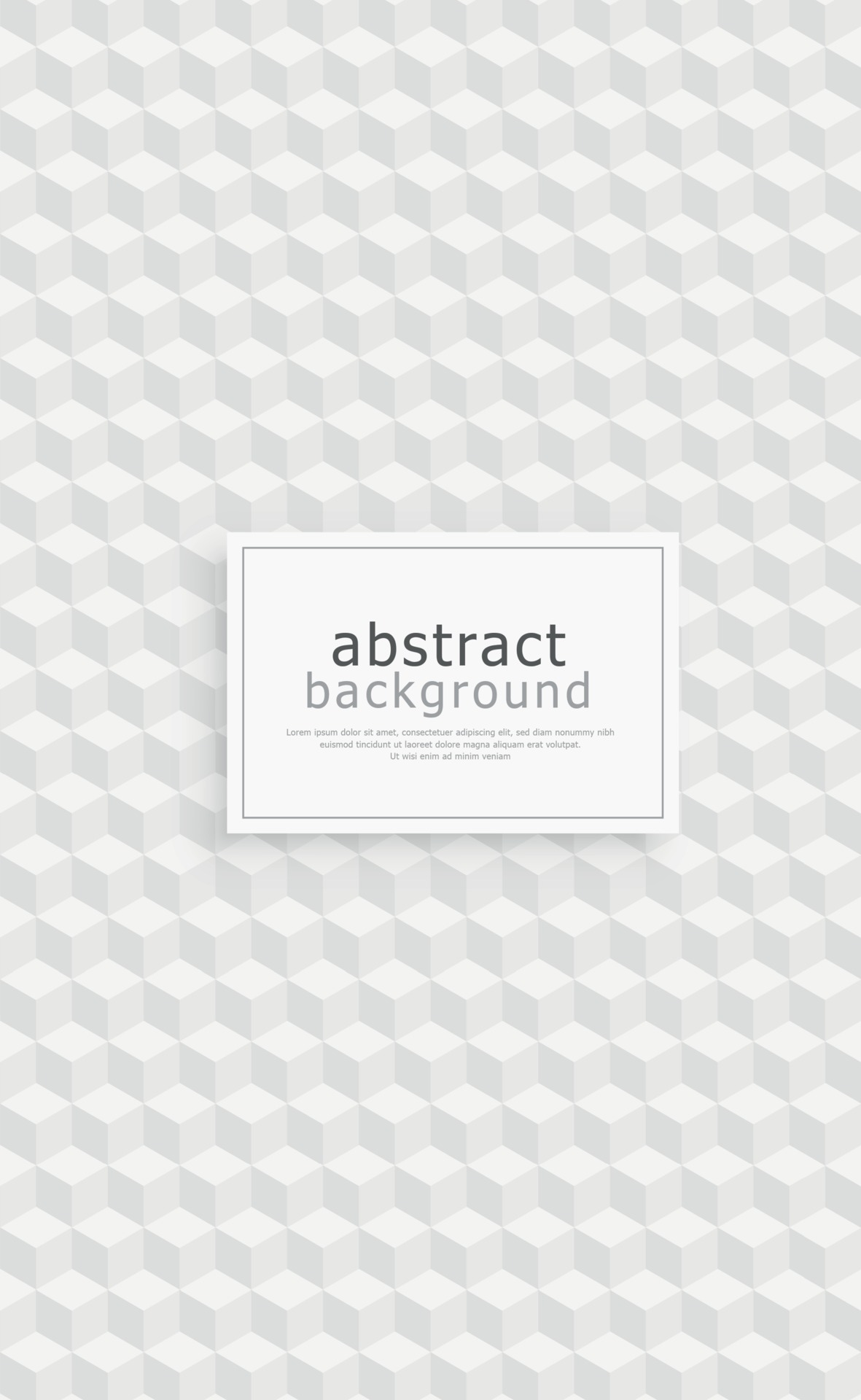 Abstract pattern background texture, many identical cubes, place for ...