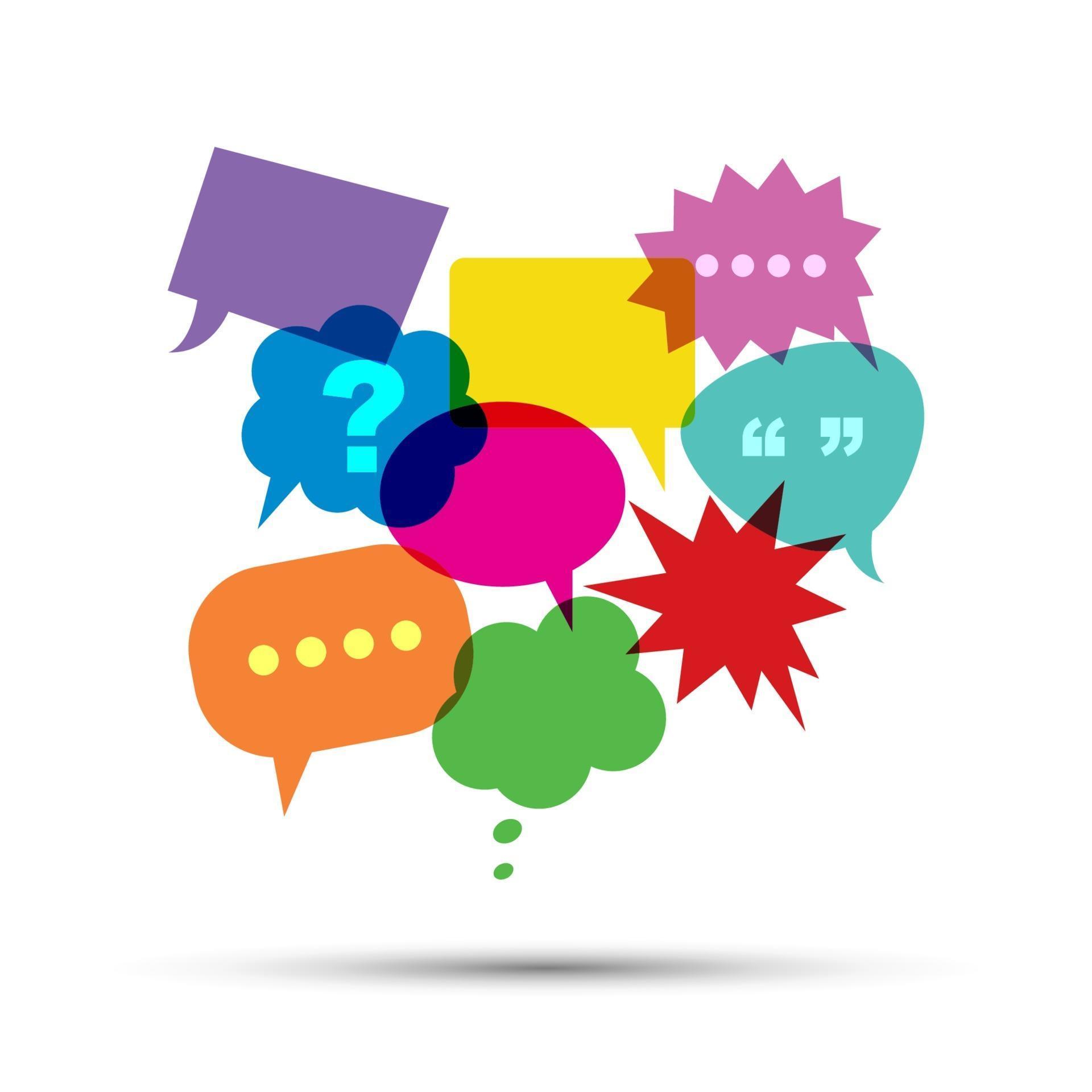 colorful speech bubbles 2280094 Vector Art at Vecteezy colorful speech bubbles 2280094 Vector Art at Vecteezy