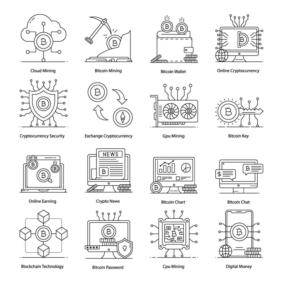 Cryptocurrency and Blockchain 2281197 Vector Art at Vecteezy