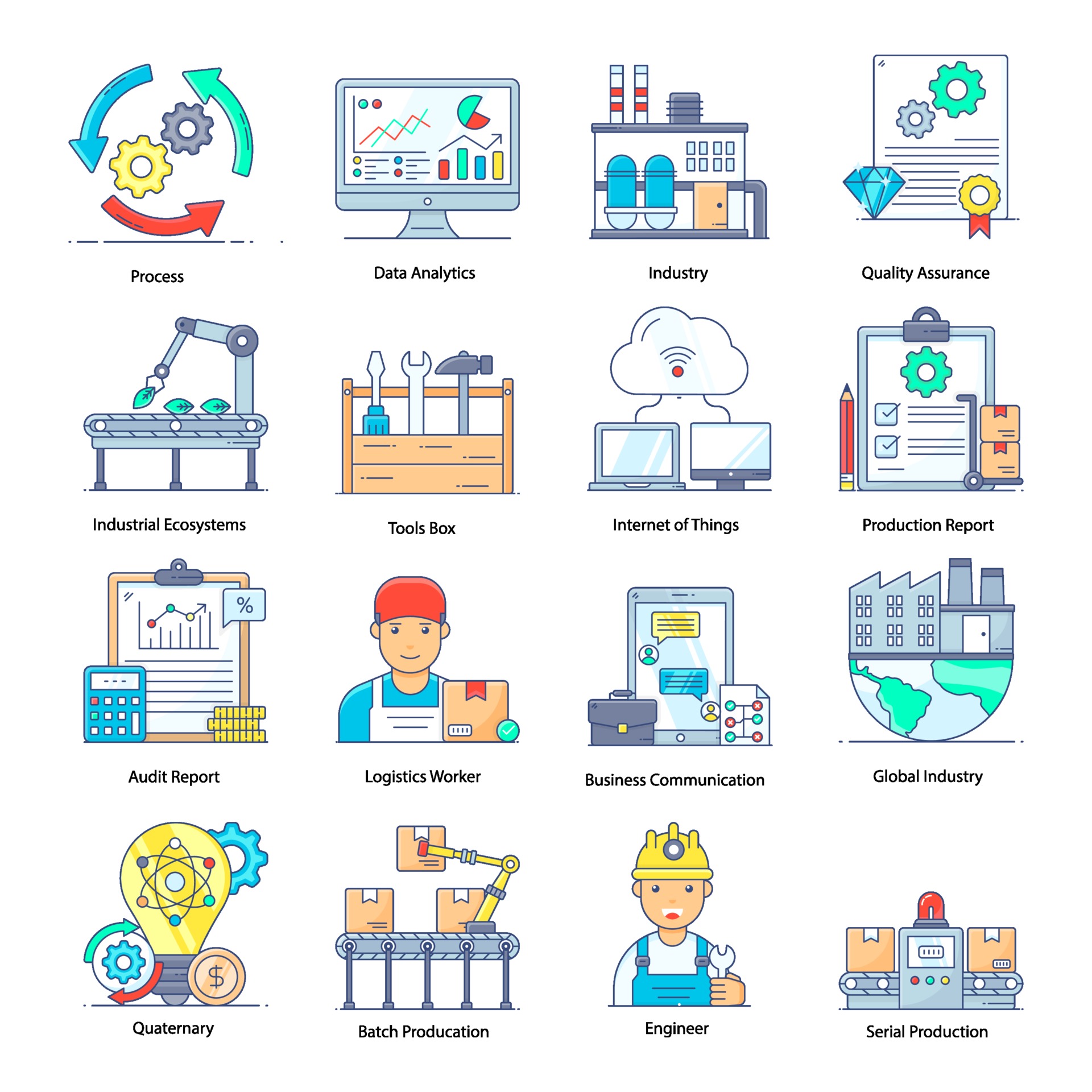 Data Analytics Elements 2281207 Vector Art at Vecteezy