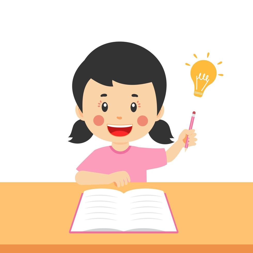 Cartoon Little Girl Studying Royalty Free Vector Imag - vrogue.co Cartoon Little Girl Studying Royalty Free Vector Imag - vrogue.co