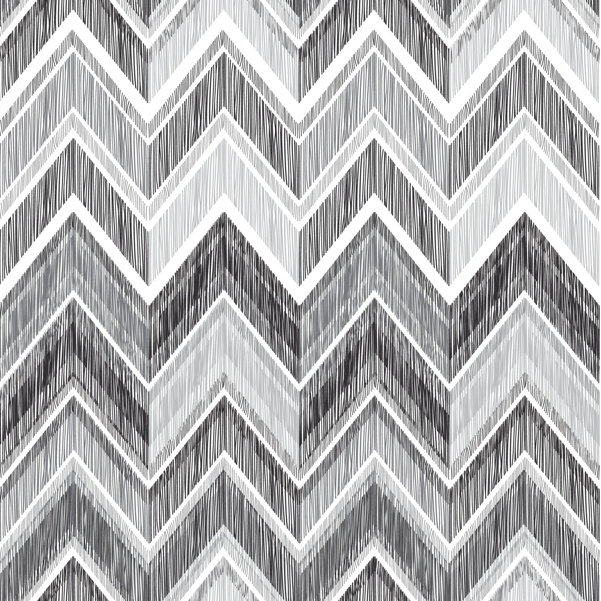 Abstract Geometric Seamless Pattern Fabric Doodle Zig Zag Line
