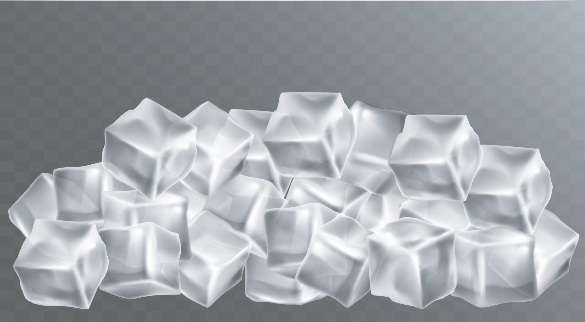 Realistic Set Of Cold Solid Ice Cubes Eps 10 Vector 2290850 Vector Art
