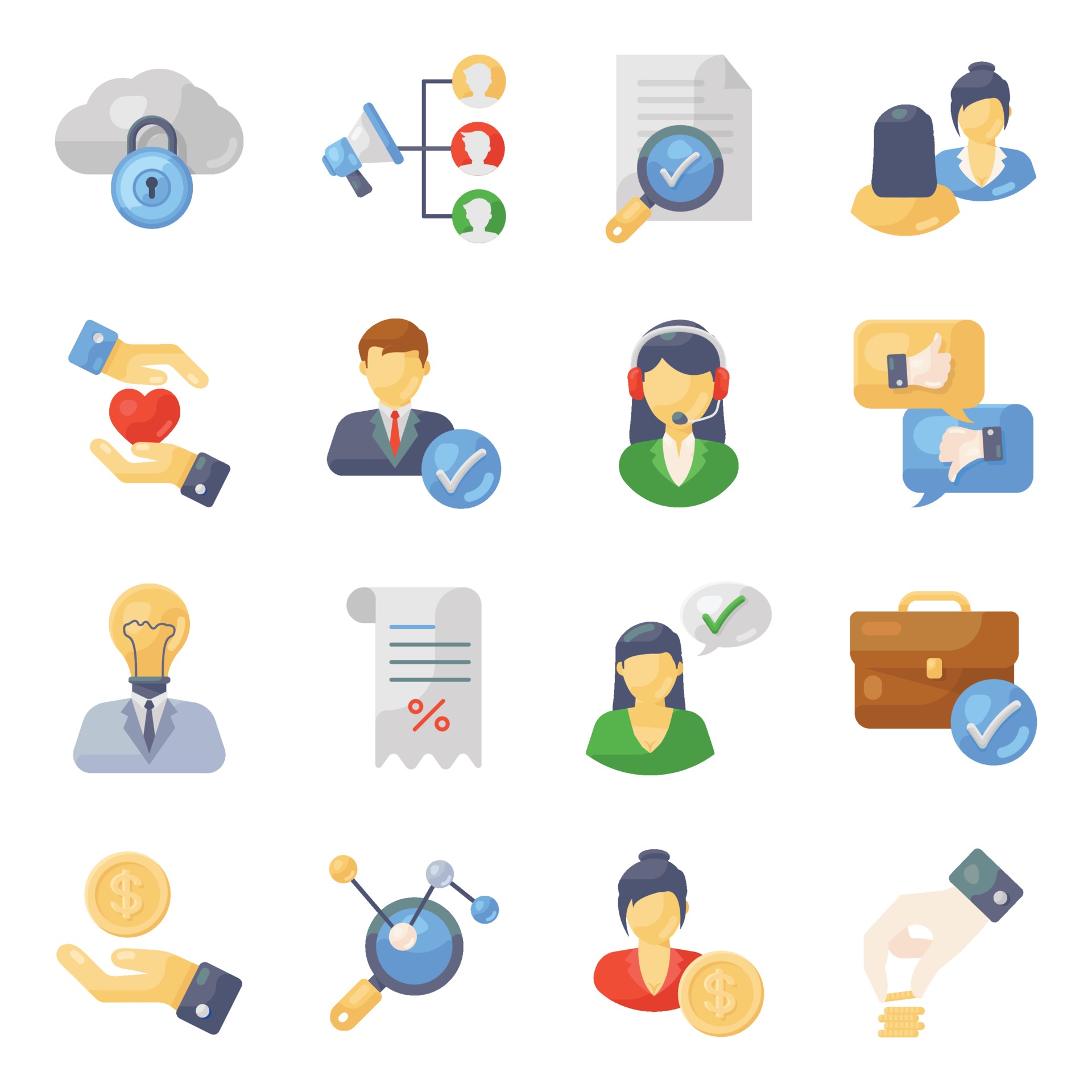 Business and Finance Element Icon Set 2291906 Vector Art at Vecteezy