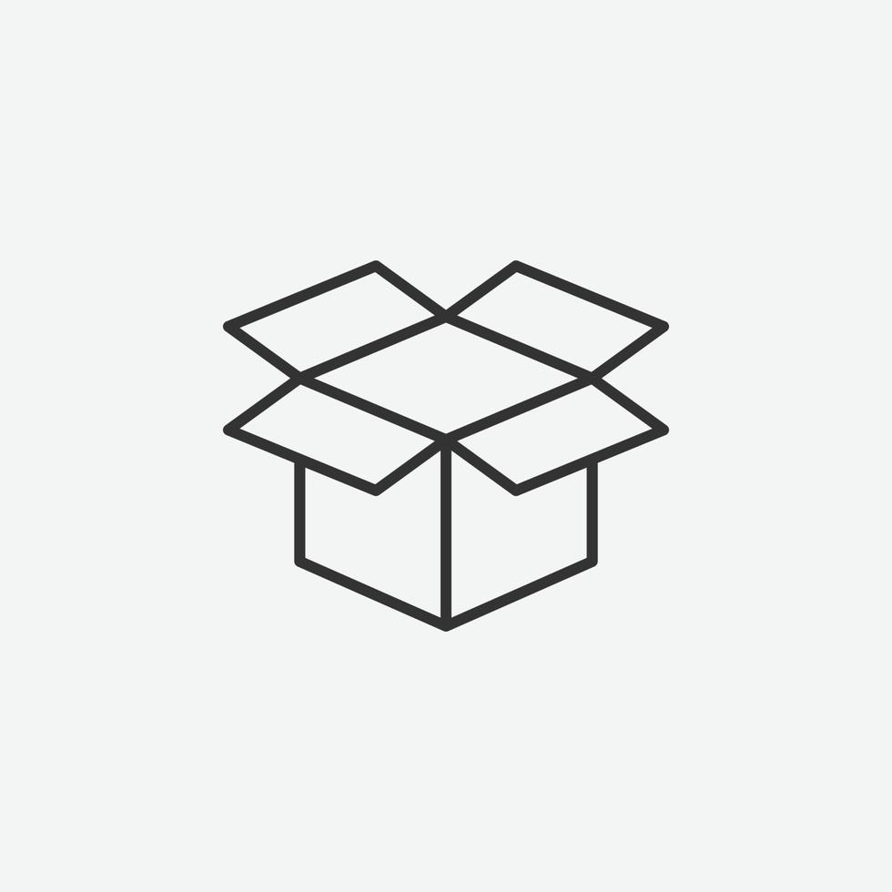 vector illustration of box icon symbol 2292445 Vector Art at Vecteezy