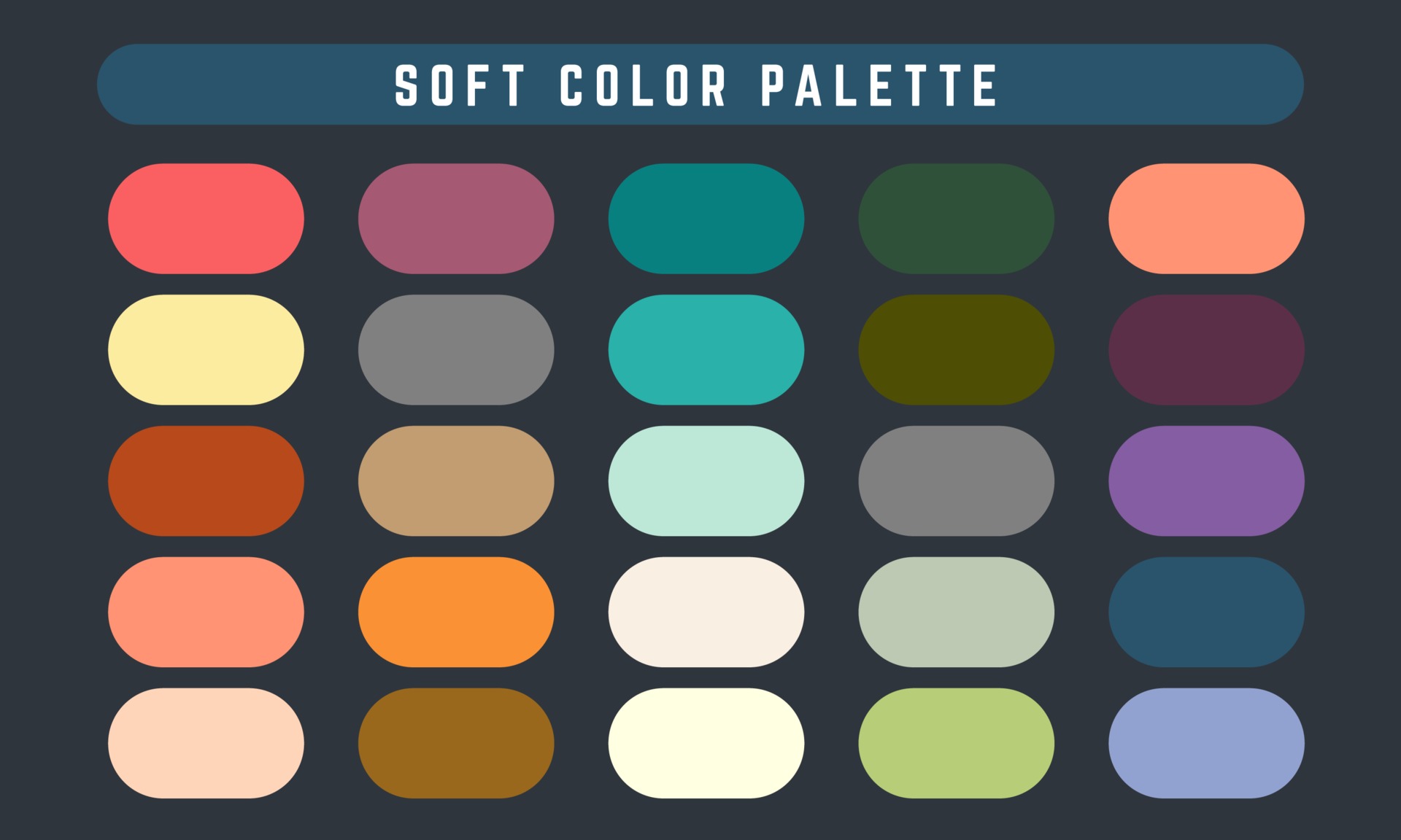 Soft Vector Color Palette 2292897 Vector Art at Vecteezy