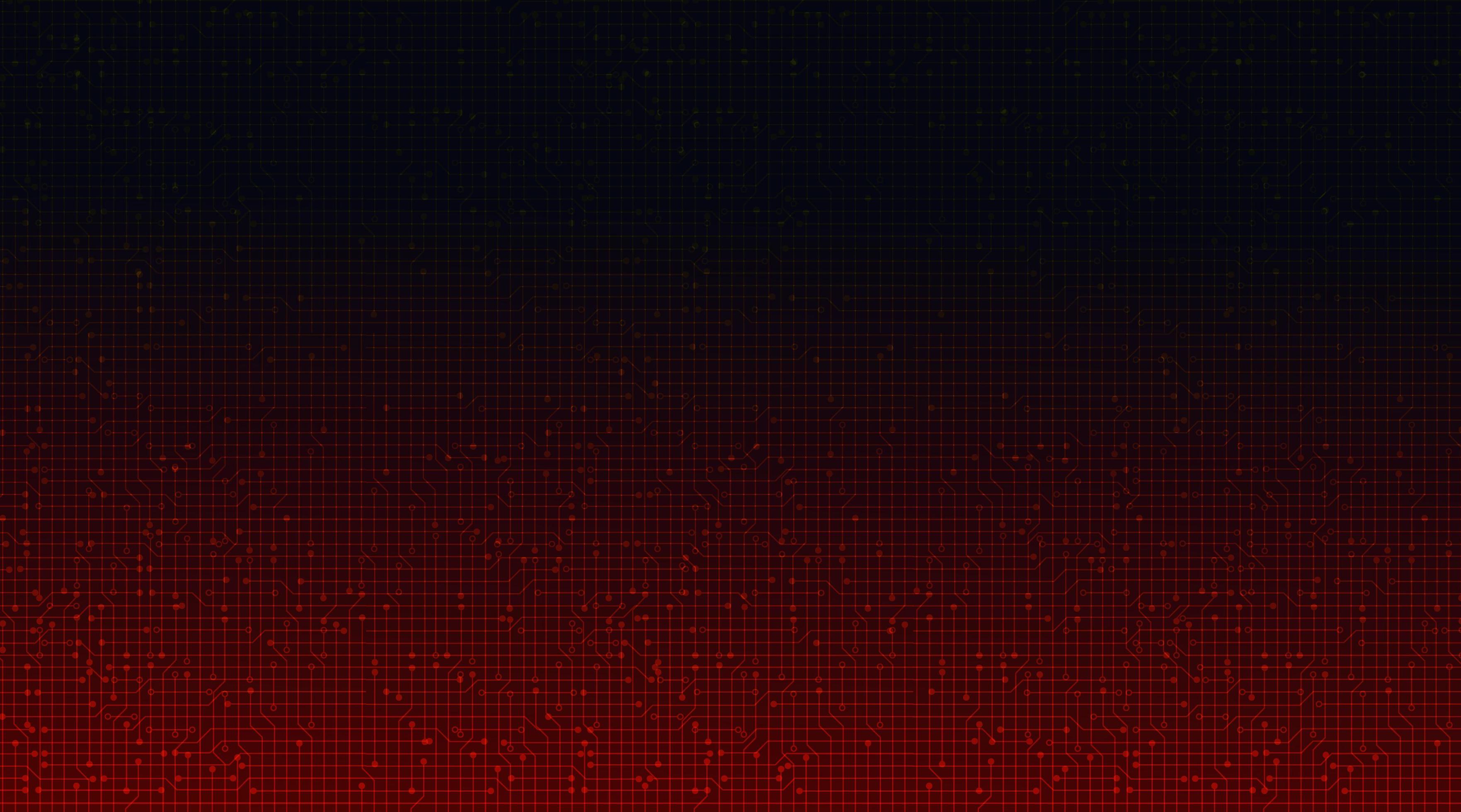 Red Circuit Microchip Technology On Future Backgroundhi Tech Digital And Communication Concept