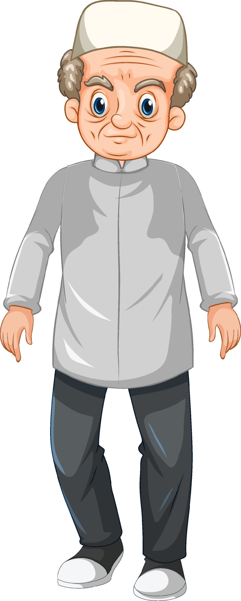 Old Muslim Grandfather Cartoon Character 2296992 Vector Art At Vecteezy