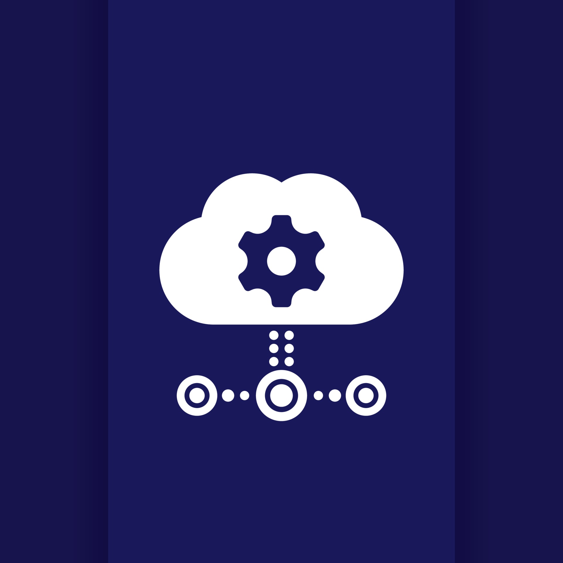 Edge computing technologies vector icon with cloud 2297279 Vector Art ...