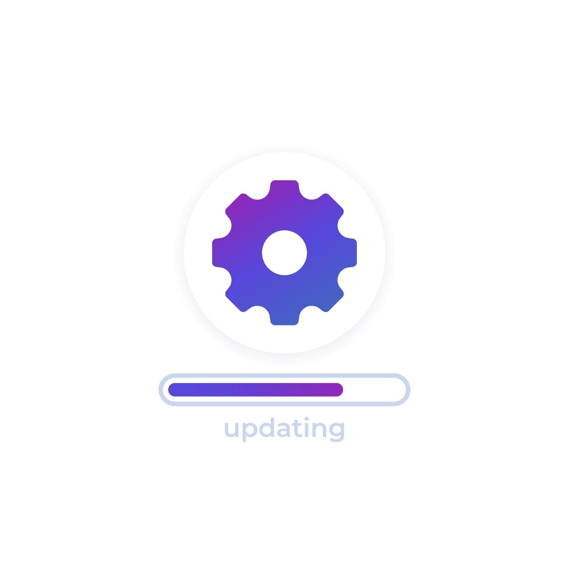 Updating Vector Design With Progress Bar For Apps And Web 2297571 Vector Art At Vecteezy