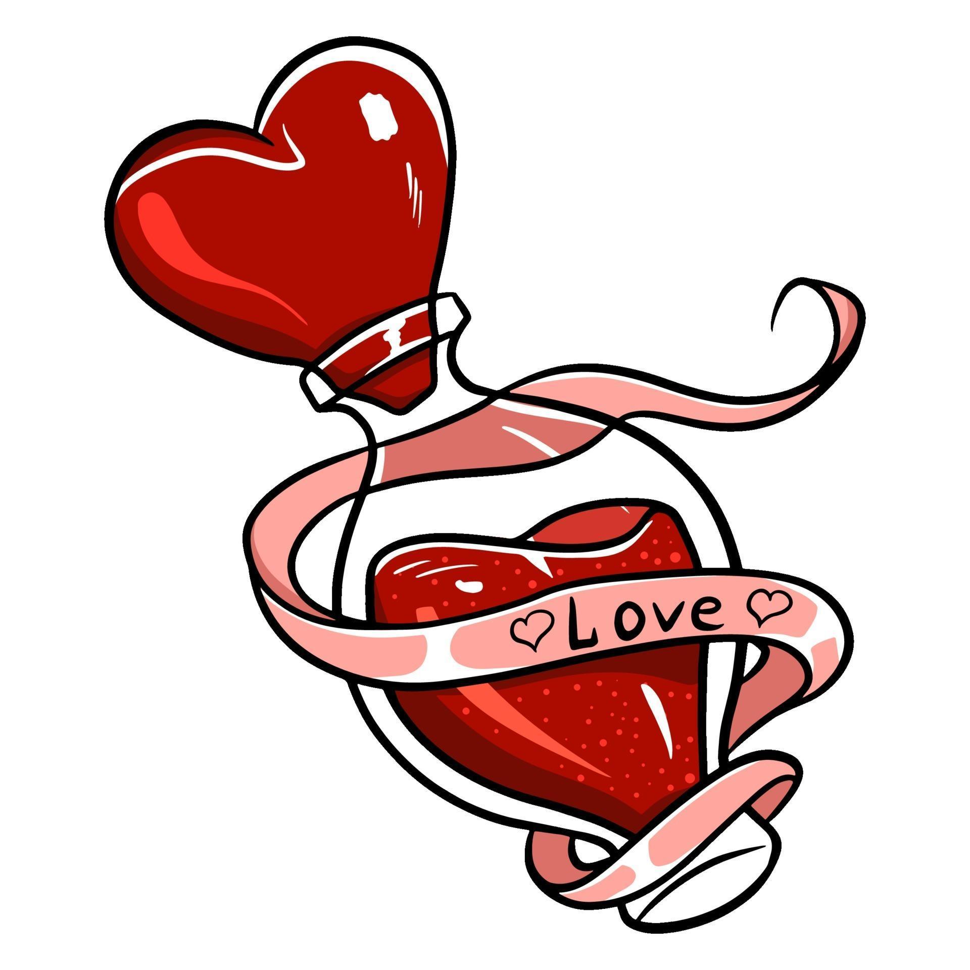 Love Potion Vector Love Potion A Drink That Makes You Fall In Love With Yourself 2297902
