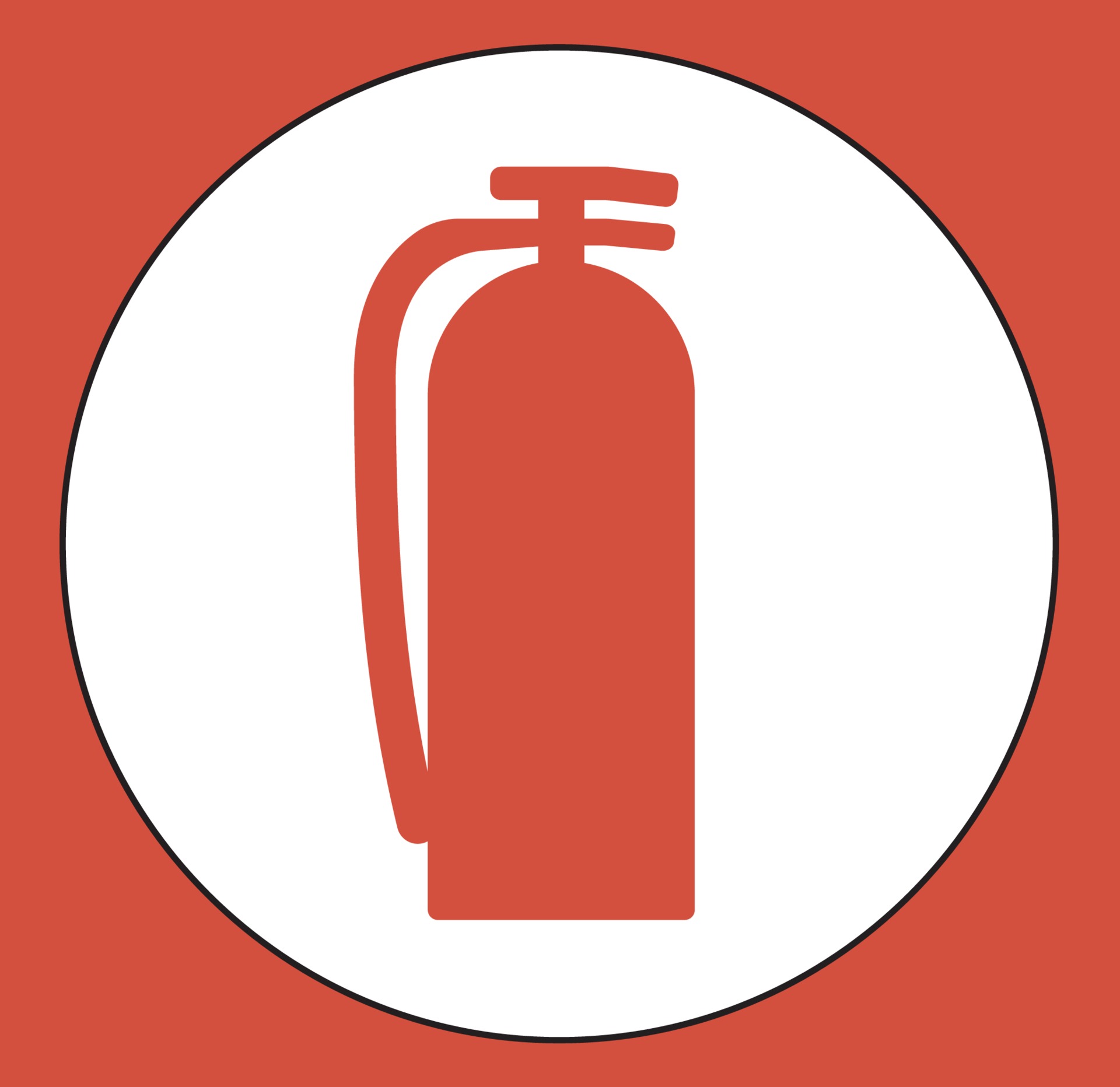 Fire Extinguisher Symbol Floor Sign On White Background 2300804 Vector Art At Vecteezy