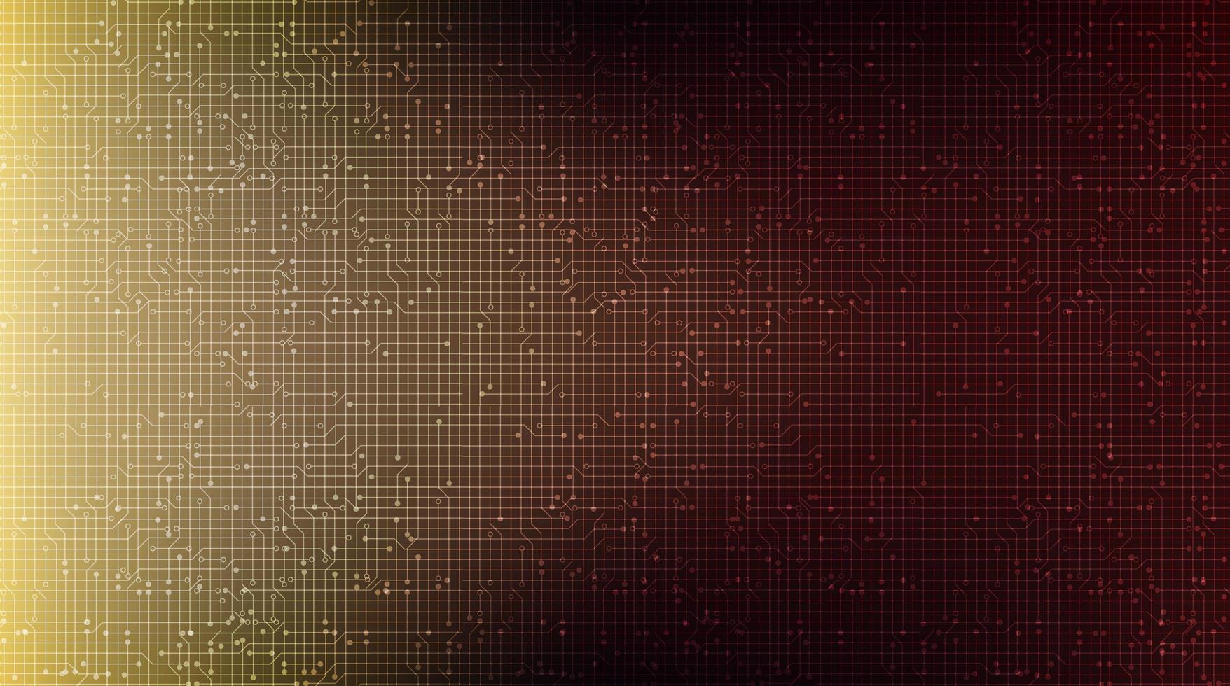 Red Circuit Microchip Technology On Future Backgroundhi Tech Digital