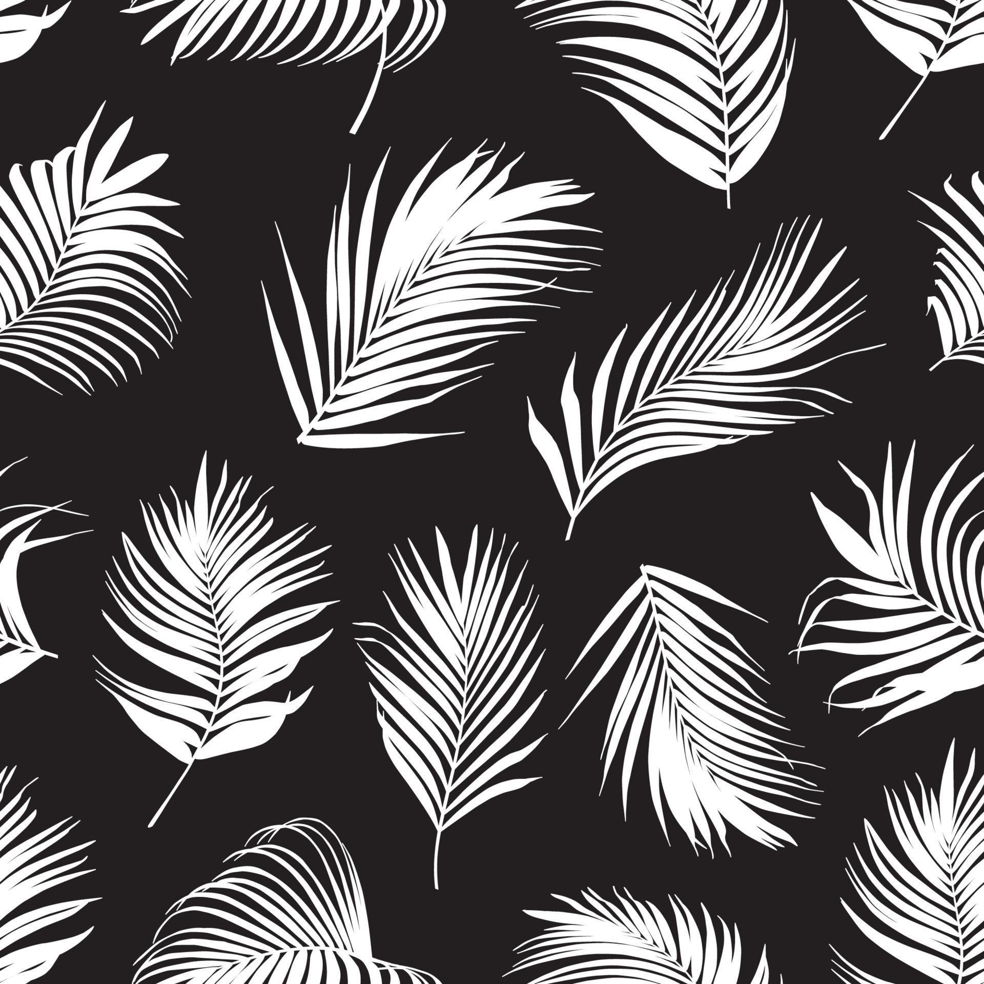 Palm Leaf Vector Seamless Pattern 2304113 Vector Art At Vecteezy