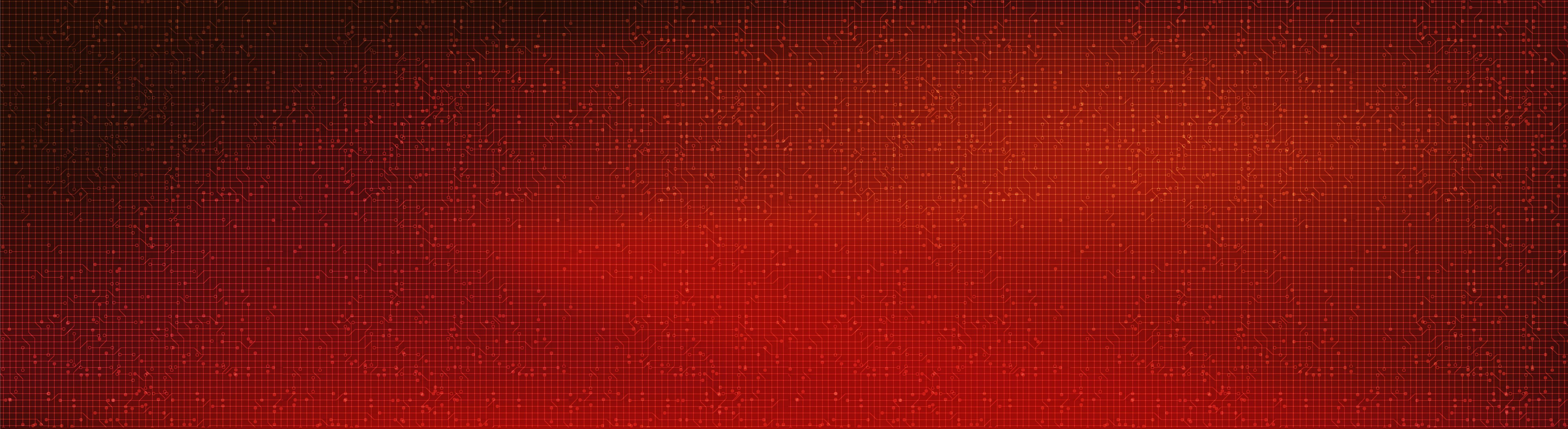 Panorama Red Circuit Microchip Technology On Future Backgroundhi Tech