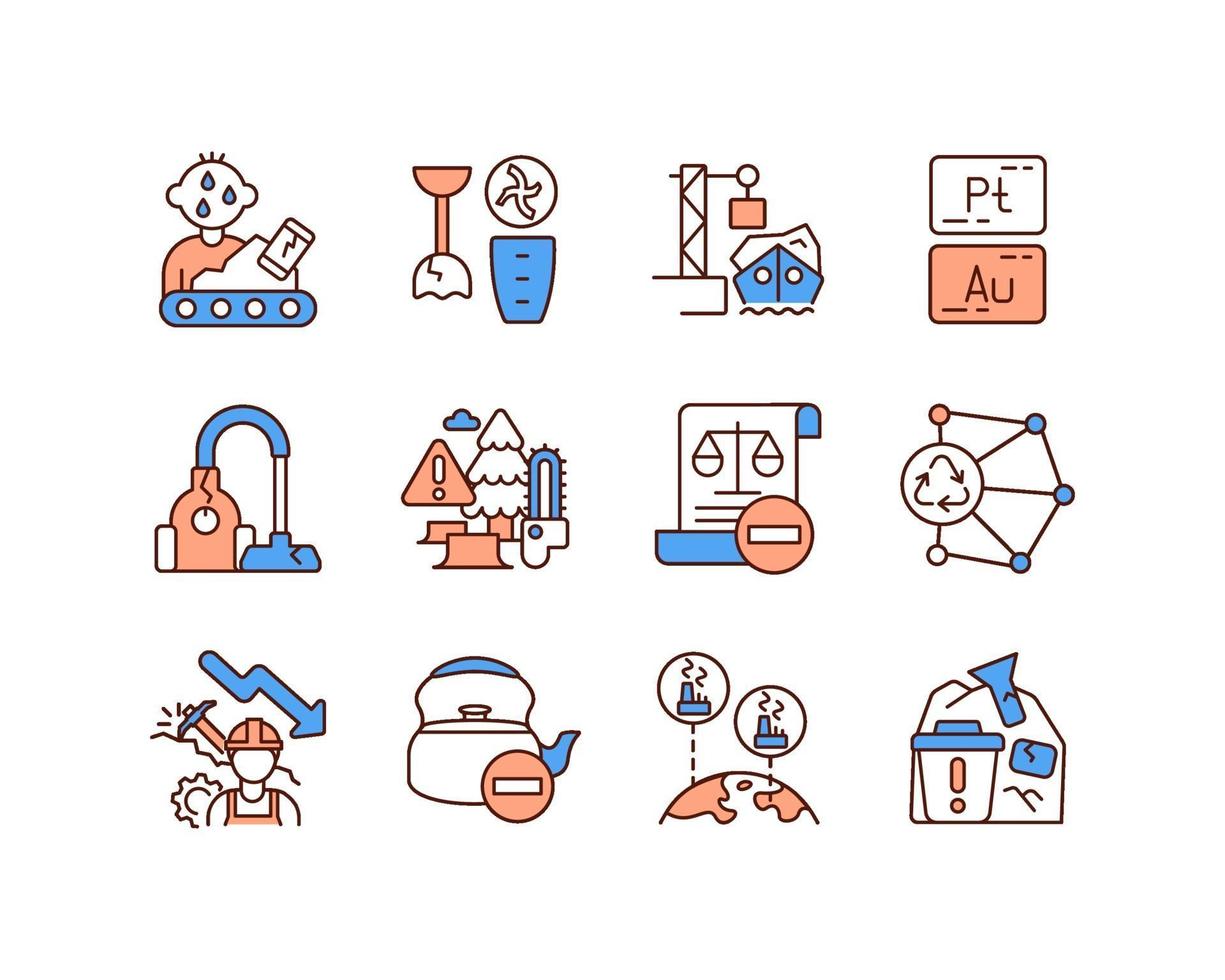 Waste management RGB color icons set 2307358 Vector Art at Vecteezy Waste management RGB color icons set 2307358 Vector Art at Vecteezy