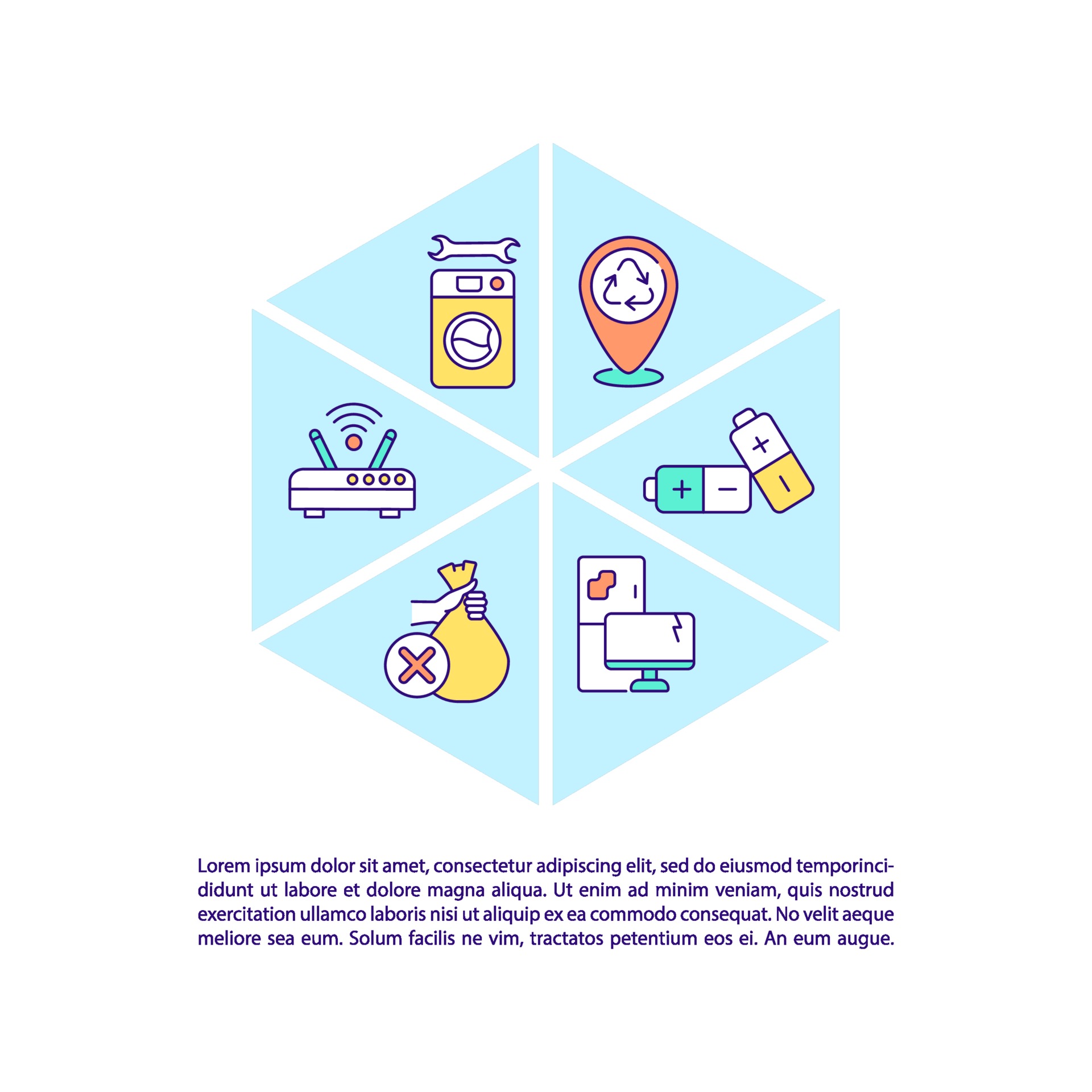 Discarded household appliances concept line icons with text 2307899 ... Discarded household appliances concept line icons with text 2307899 ...