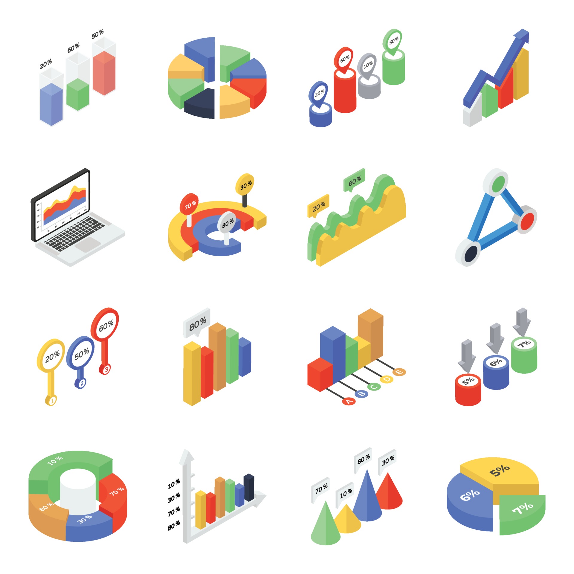 Graphs and Infographics 2307996 Vector Art at Vecteezy