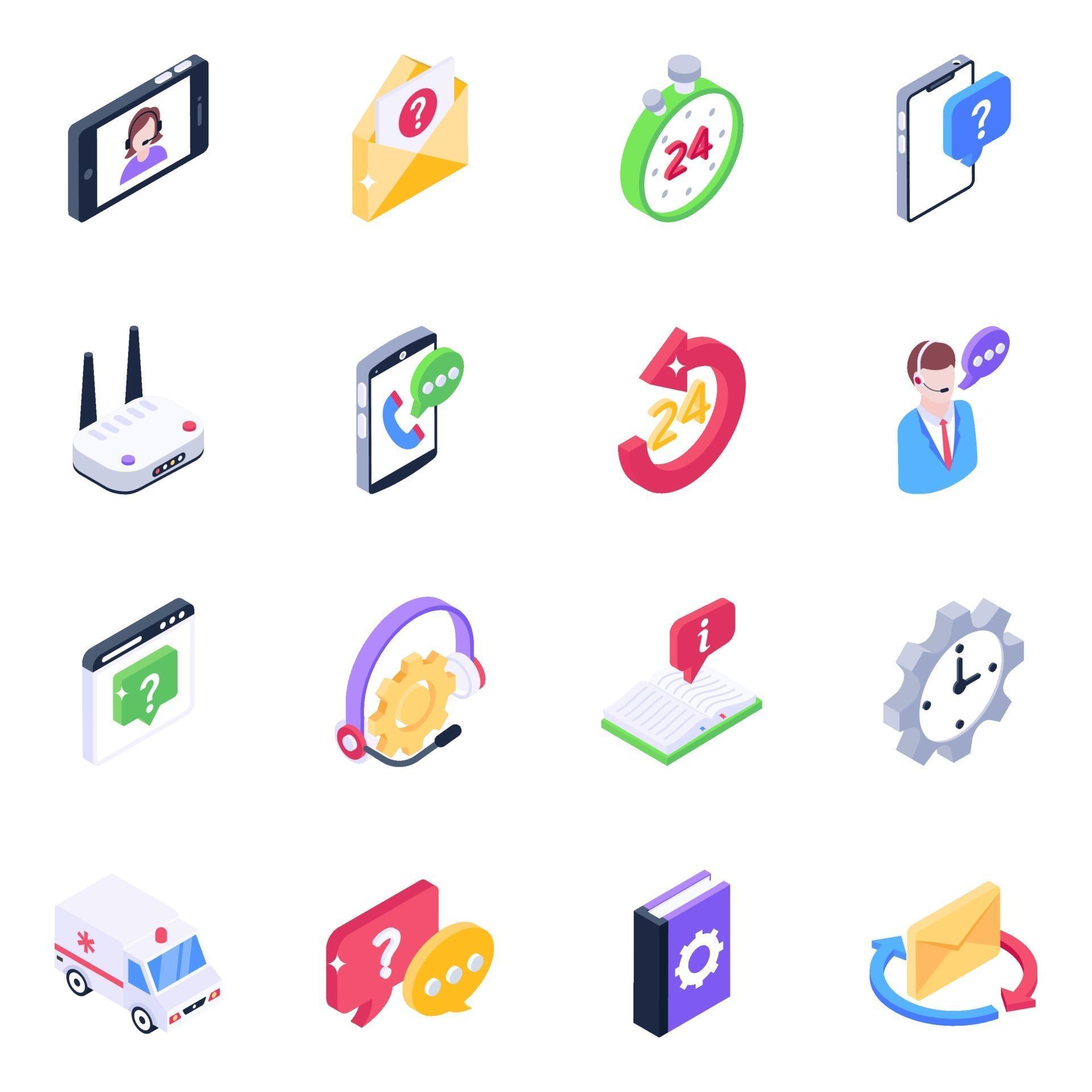 Customer Services Elements 2308050 Vector Art at Vecteezy