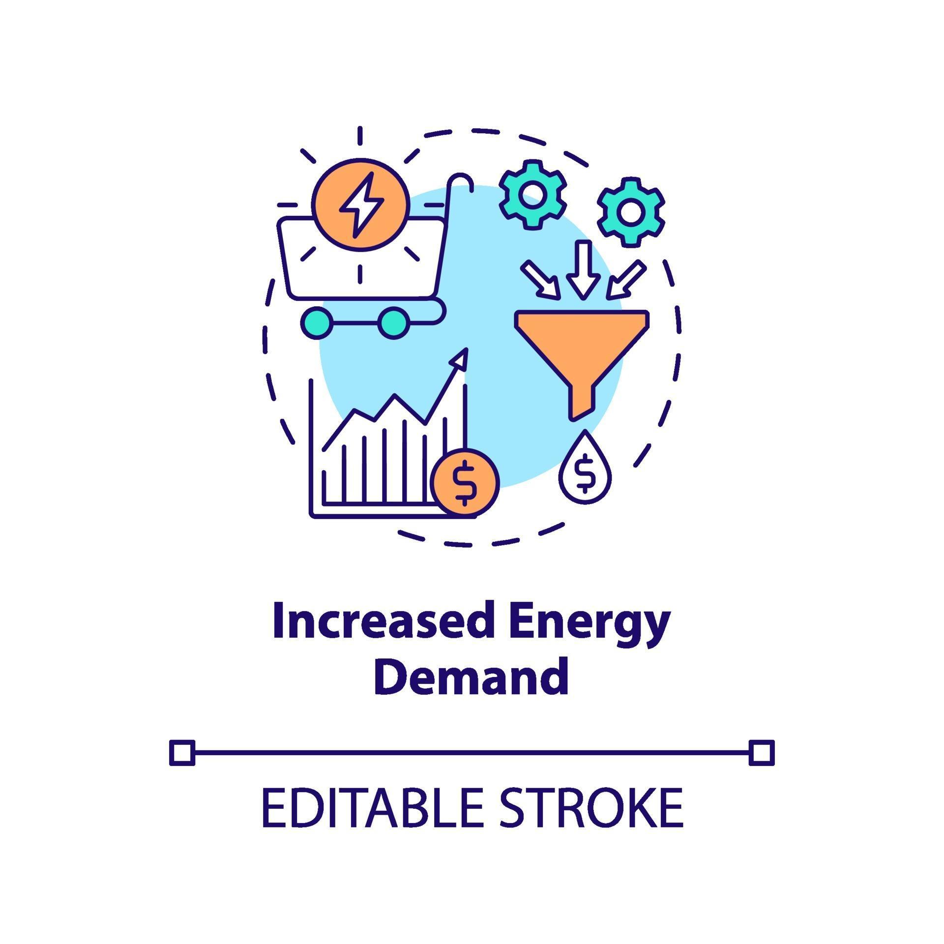 Increased energy demand concept icon 2310620 Vector Art at Vecteezy Increased energy demand concept icon 2310620 Vector Art at Vecteezy