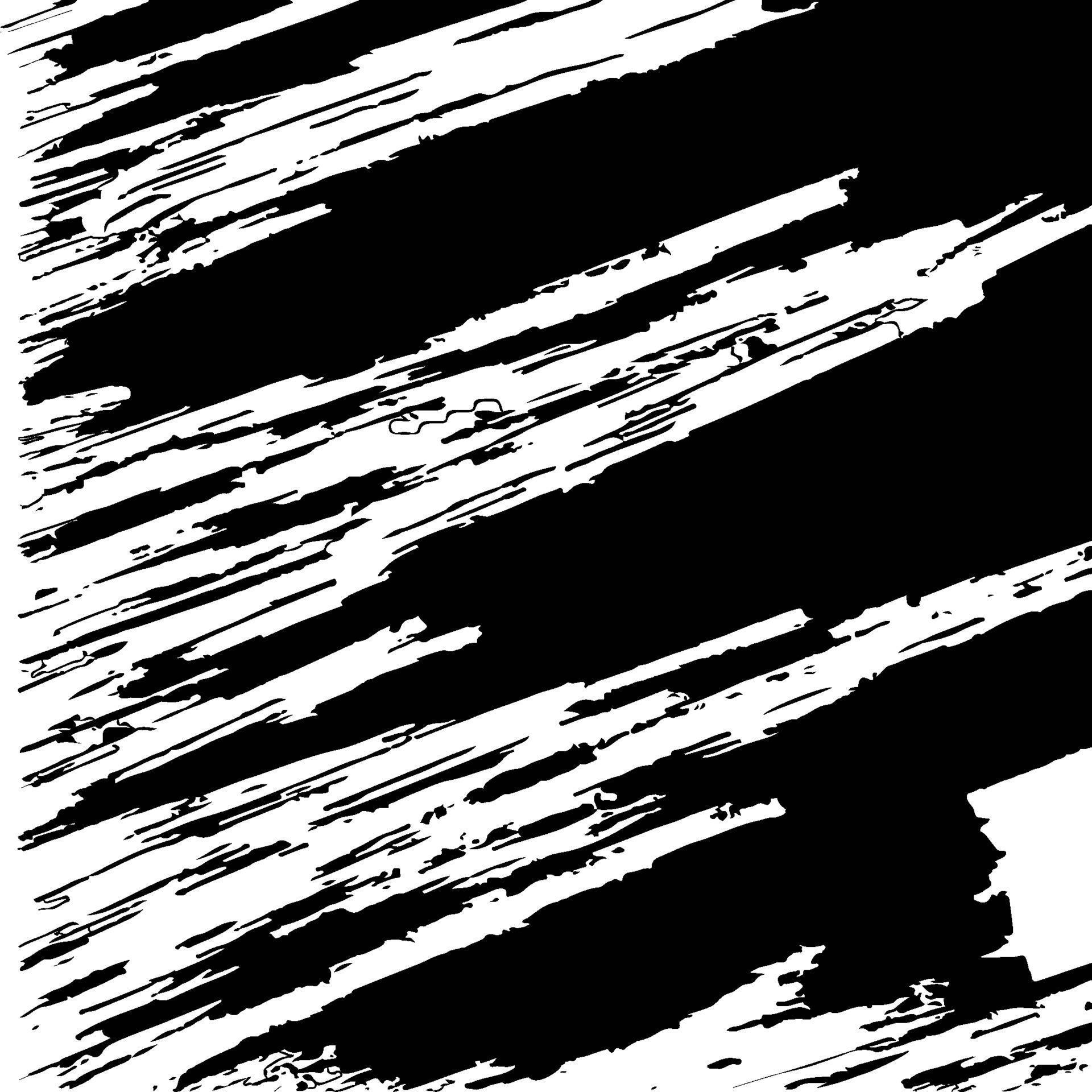 brush strokes vector seamless pattern. Black paint freehand scribbles ...
