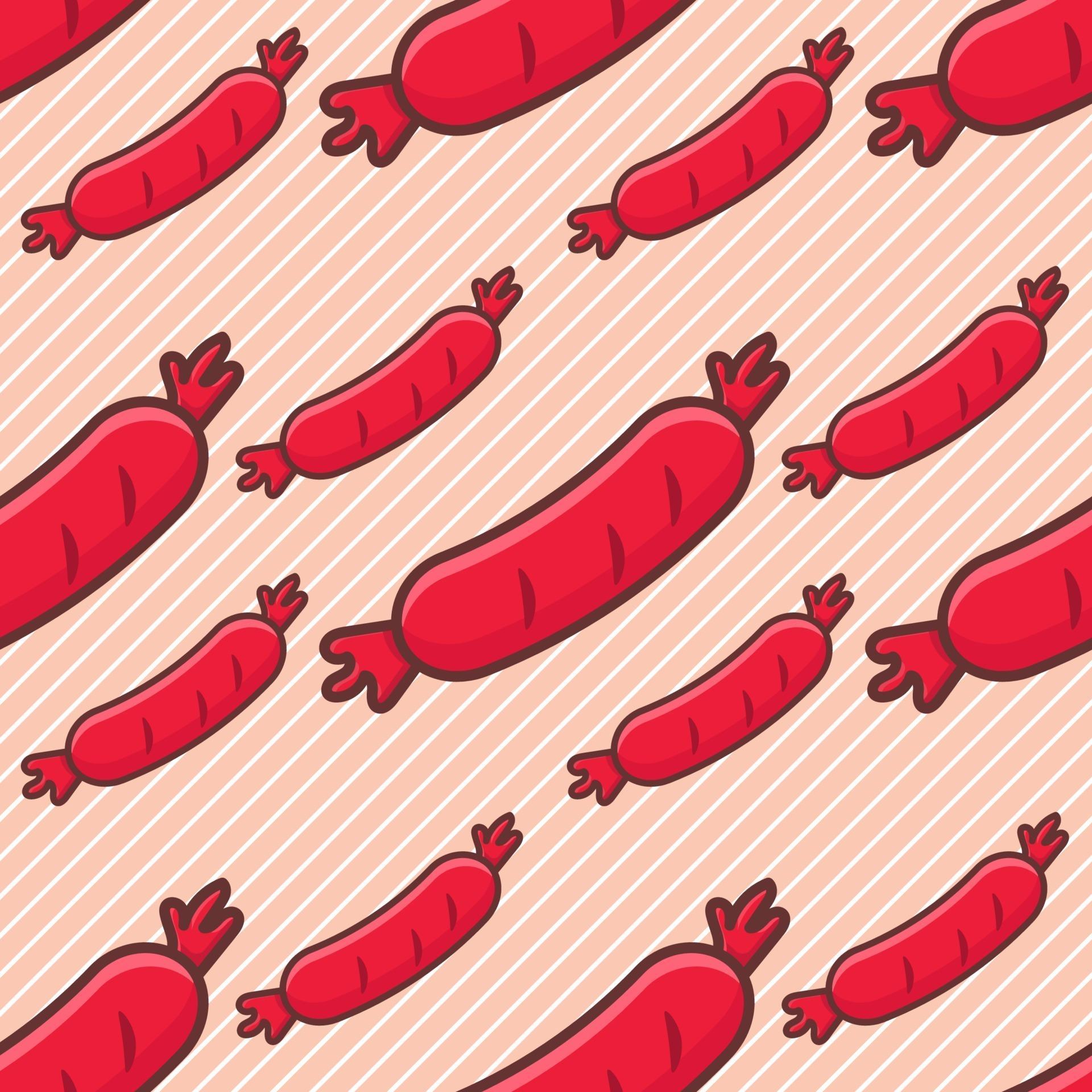 Sausage Seamless Pattern Illustration 2326439 Vector Art At Vecteezy