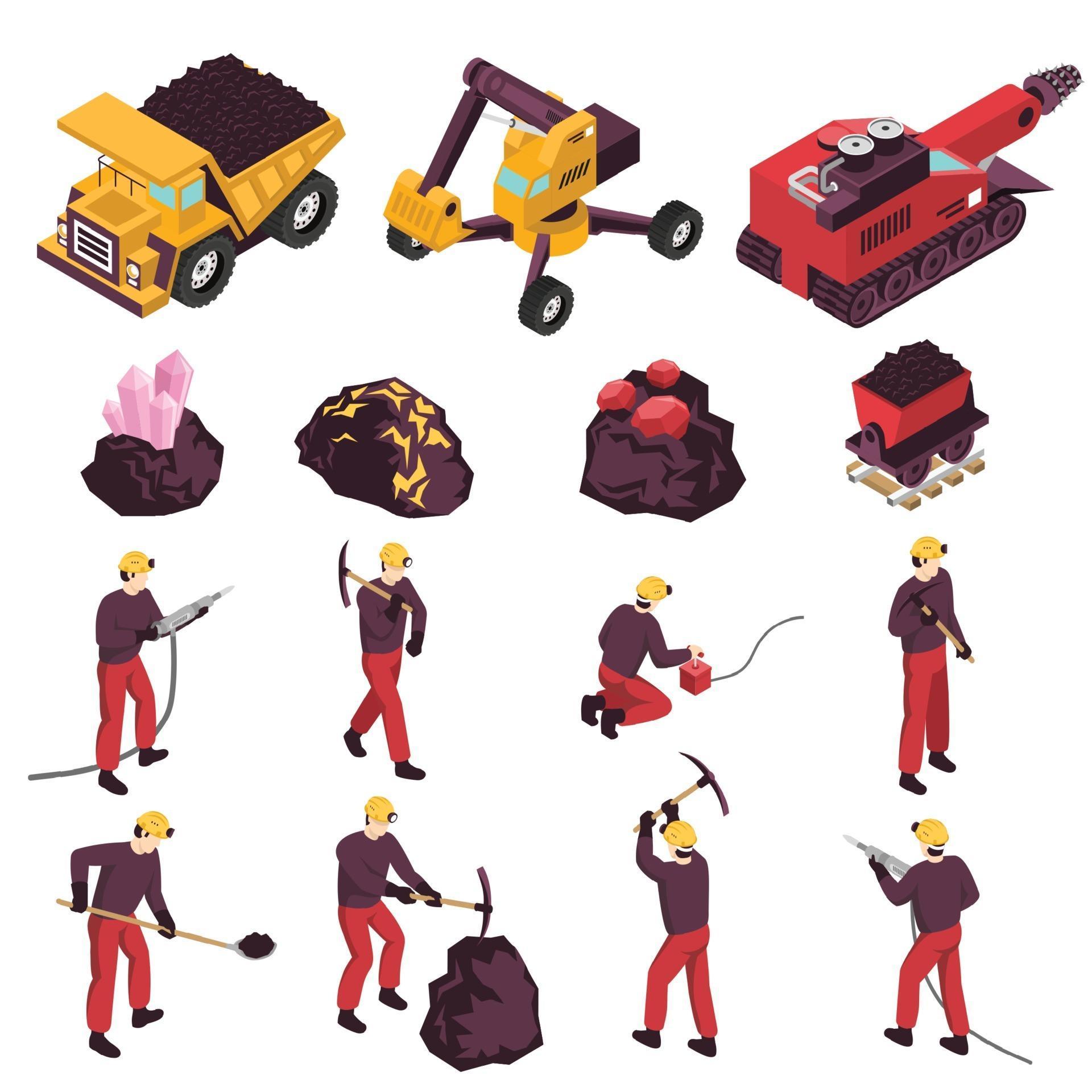 Mining Industry Isometric Icons Set Vector Illustration 2328081 Vector ... Mining Industry Isometric Icons Set Vector Illustration 2328081 Vector ...