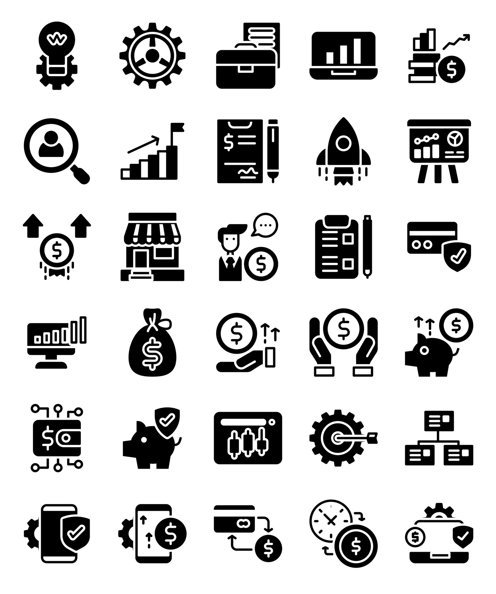 set of business finance and money management 2332352 Vector Art at Vecteezy